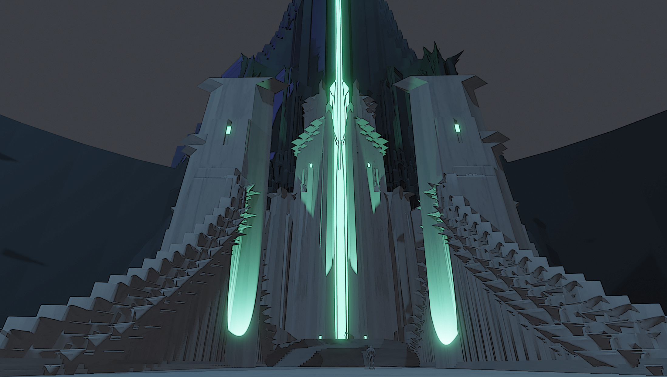 Ivan Laliashvili - The Lost Kingdom - Necrus (Black City) concept design