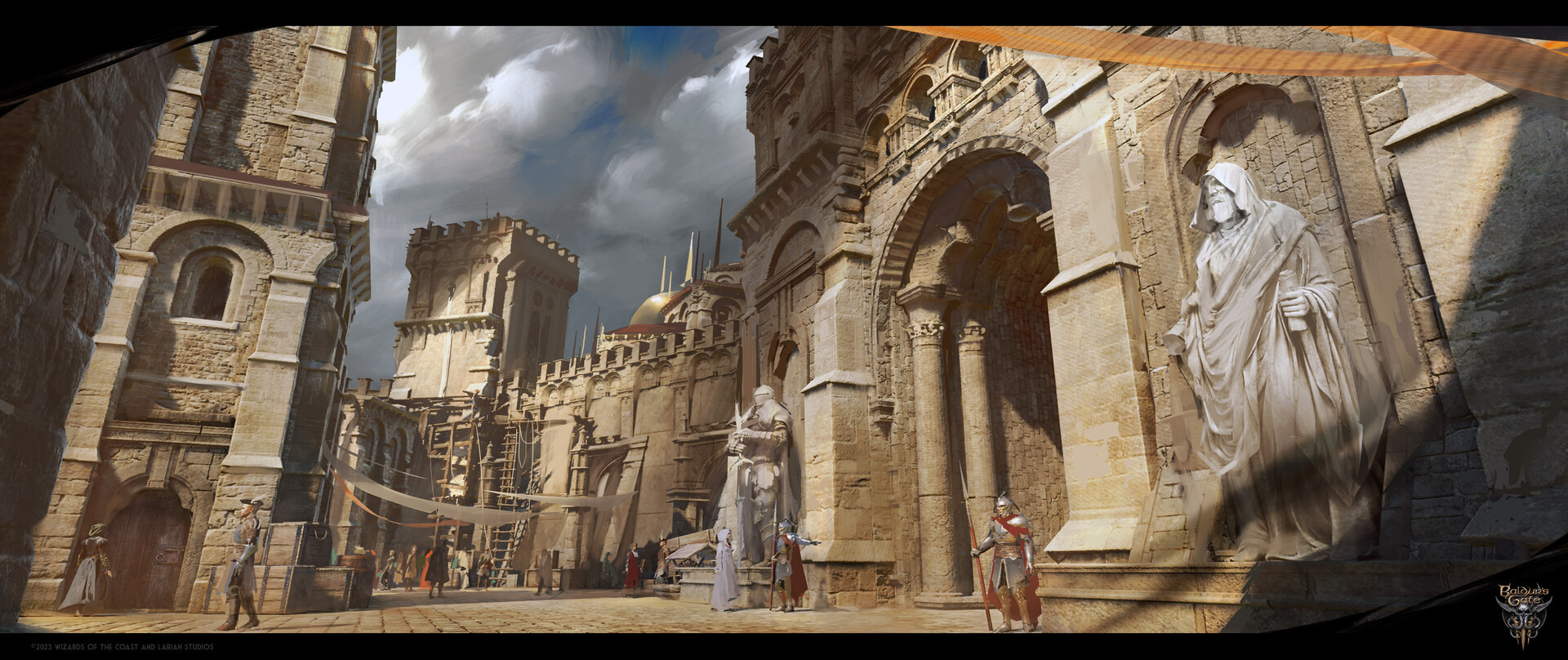 Maxime Ponslet - Baldurs Gate City Mood Concepts - Baldur's Gate 3