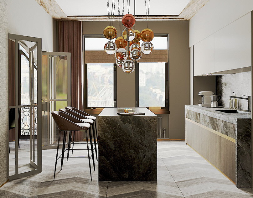 ArtStation - Modular Kitchen Interior