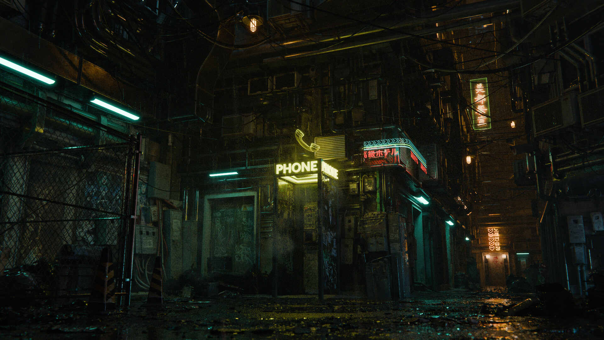 ArtStation - Cyberpunk Back Alley