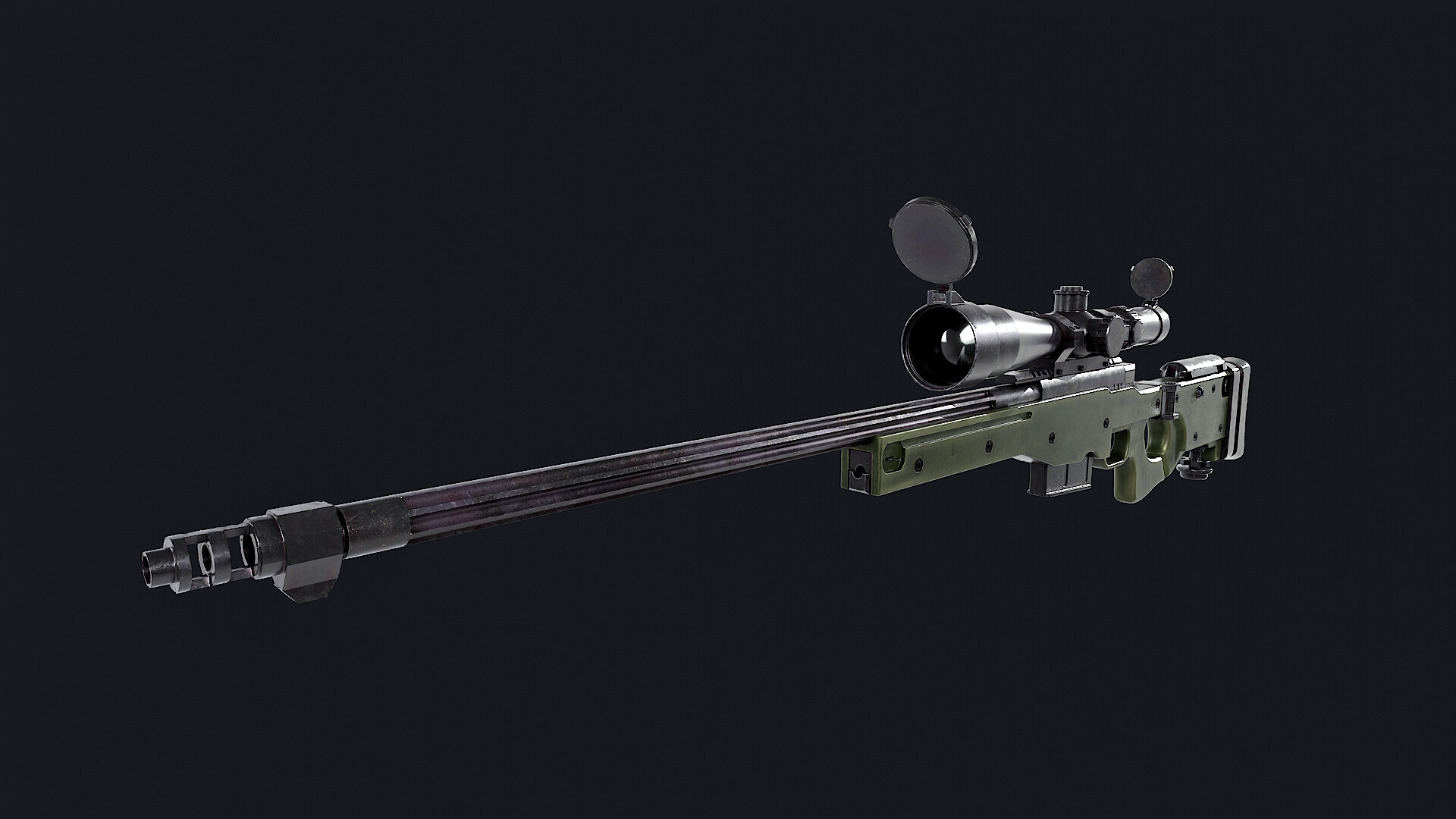 Lim Wen Kai - Hard Surface Modeling || AWM Sniper