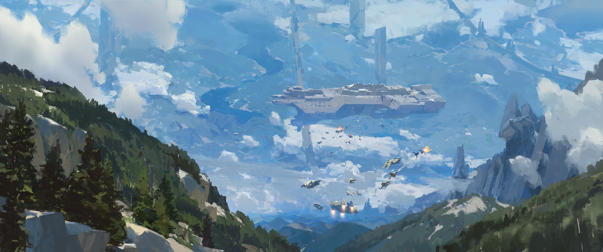 ArtStation - Branching Sickness Firing Range Background