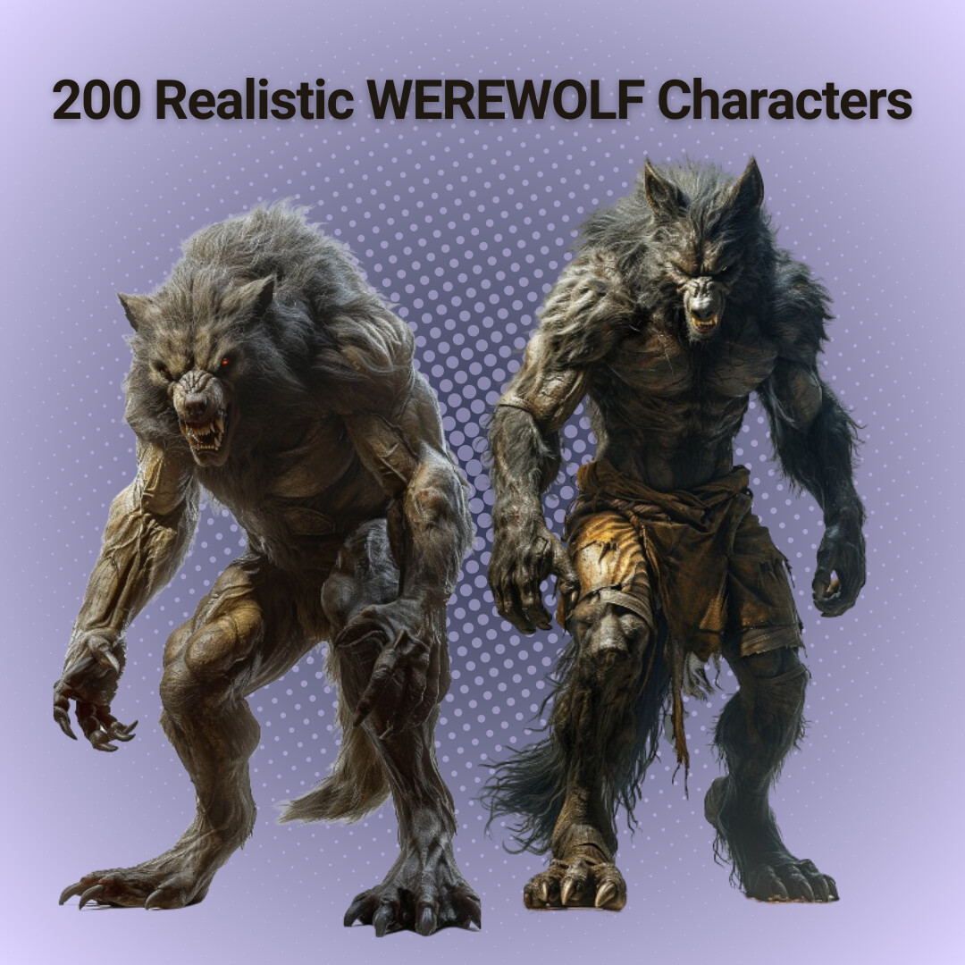 ArtStation - Realistic WEREWOLF Characters