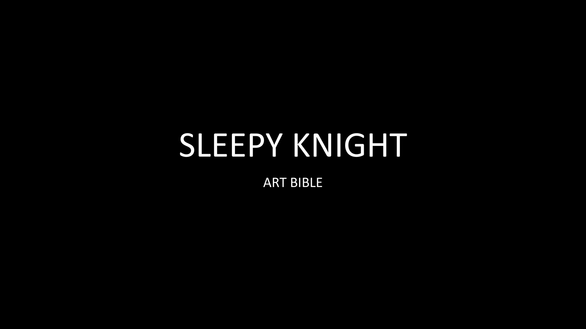 ArtStation - Sleepy Knight Group Game Art Bible