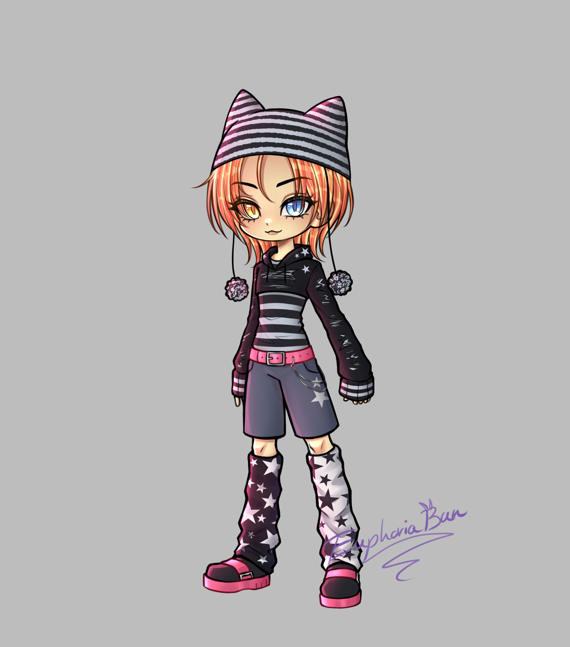 ArtStation - Commission: Cute Cat Semi-chibi design