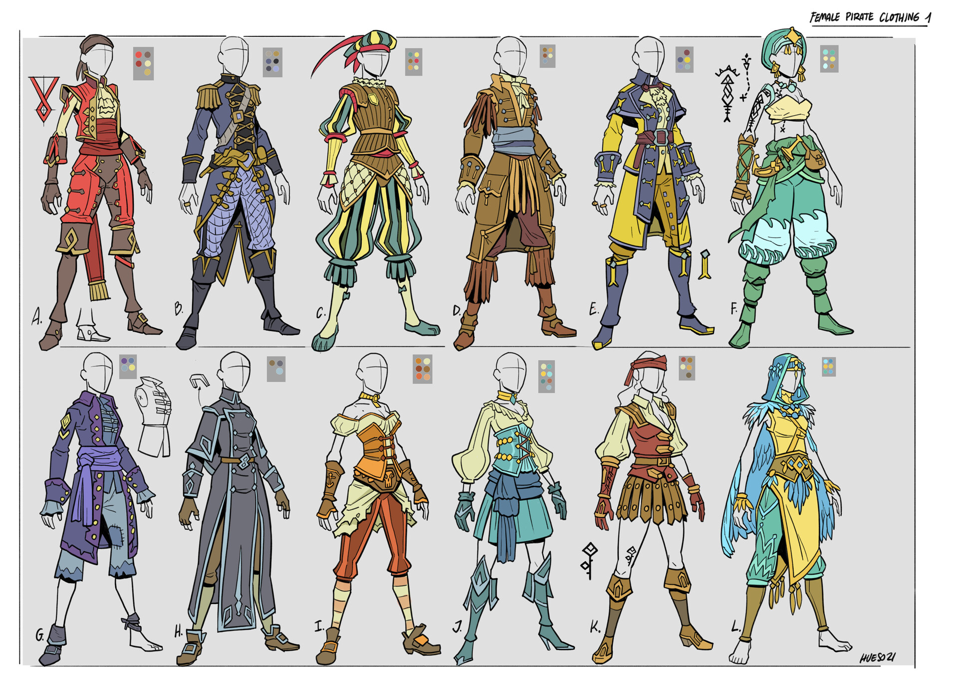 ArtStation - Pirate costumes 01