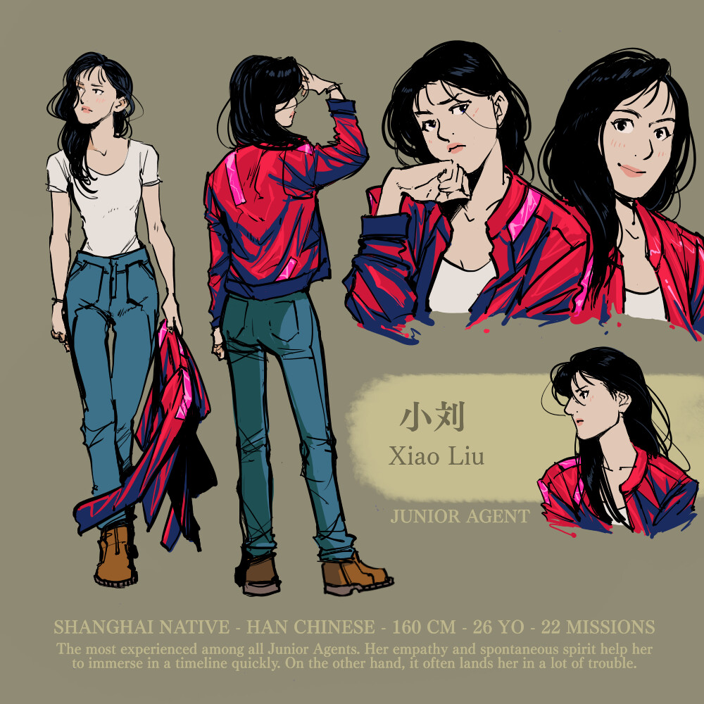 ArtStation - Xiao Liu Character Design - Webcomic