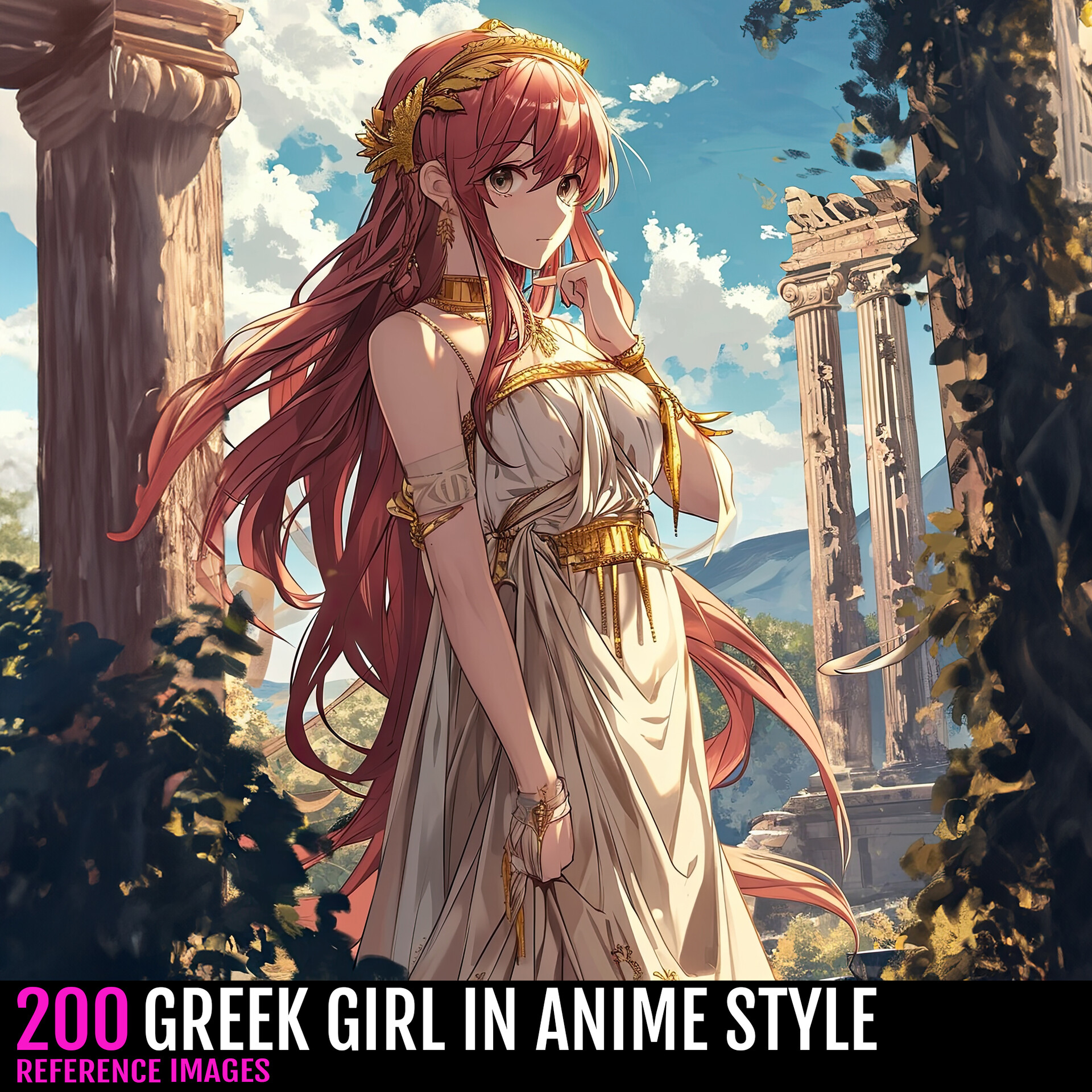 ArtStation - 200 GREEK GIRL IN ANIME STYLE / 4K