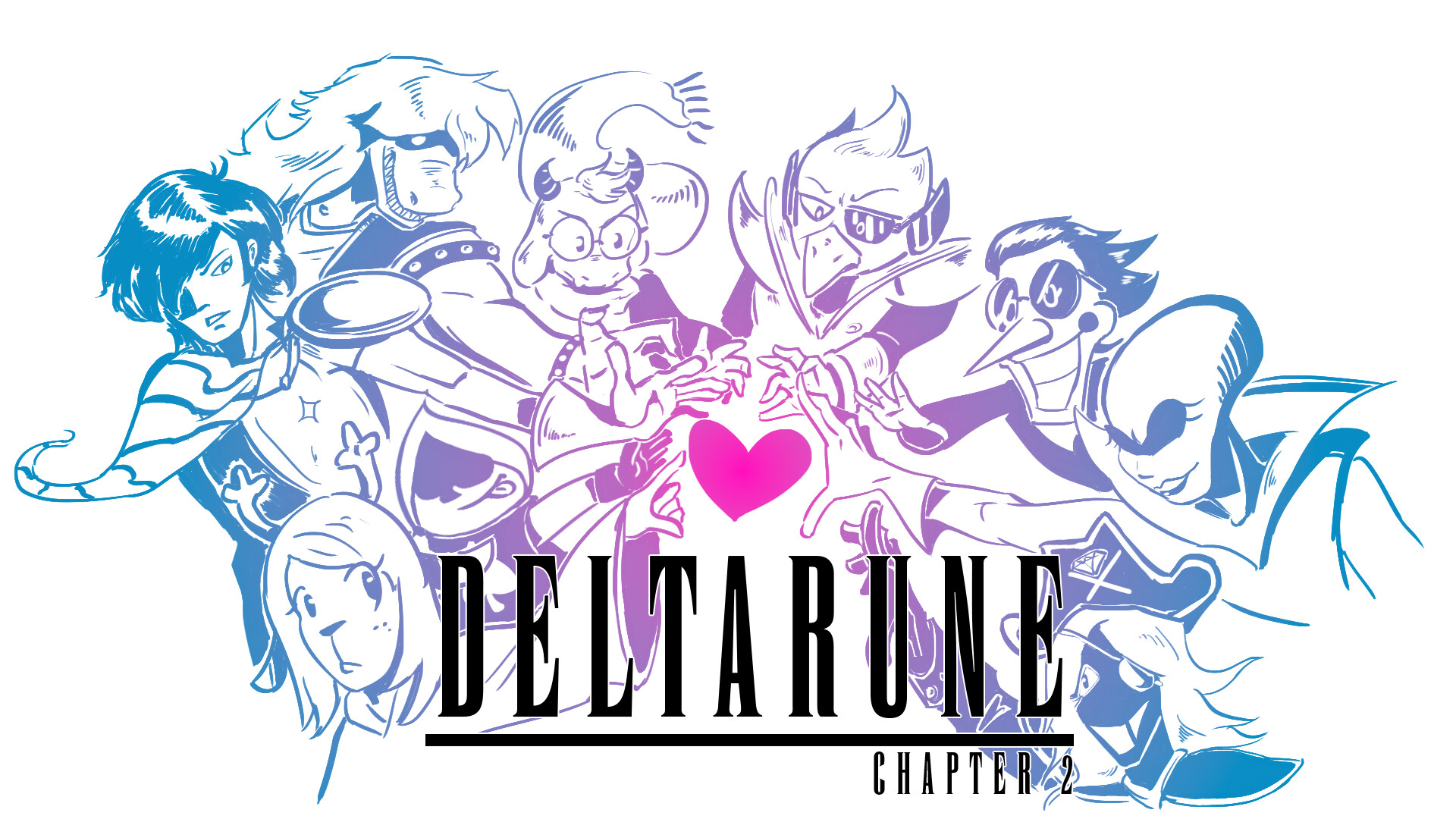 ArtStation - Deltarune logo in the style of Final Fantasy