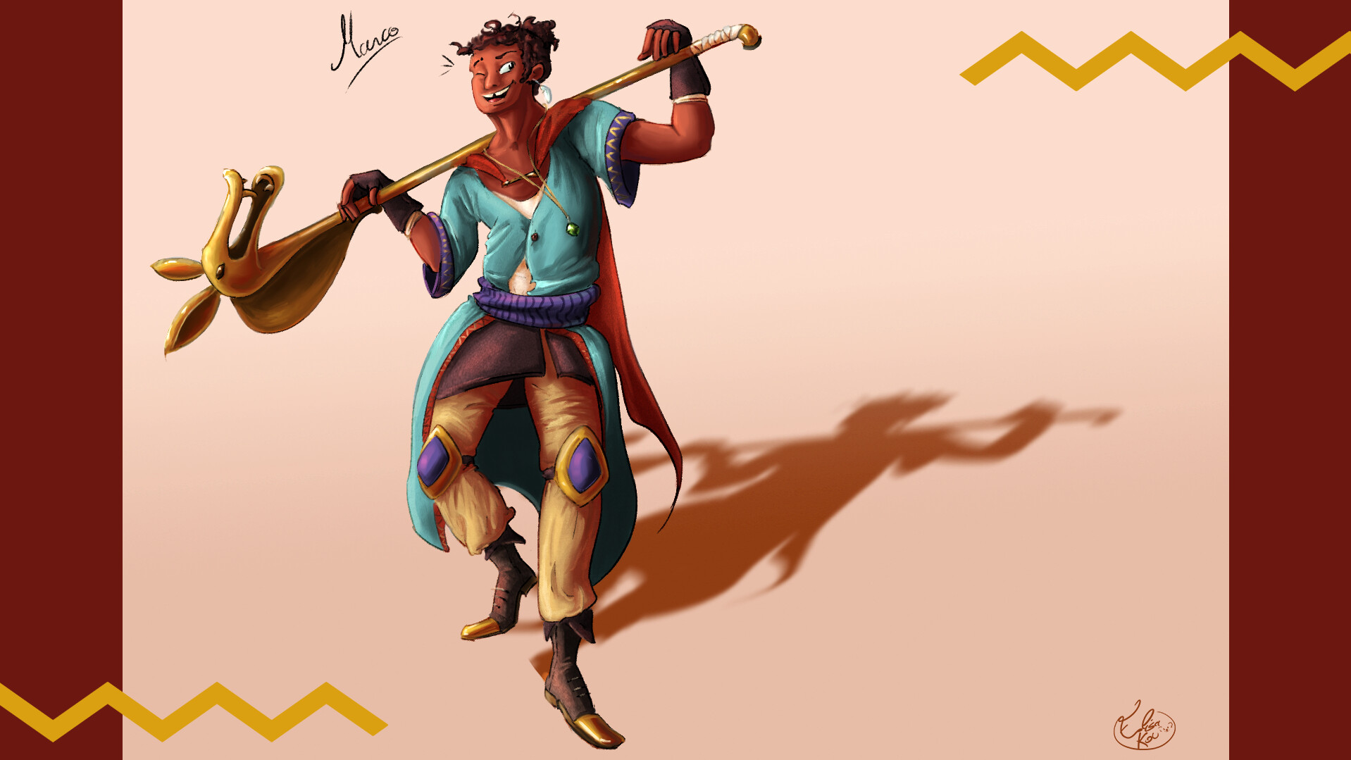 ArtStation - Marco: Character Concept Art - Bard Character