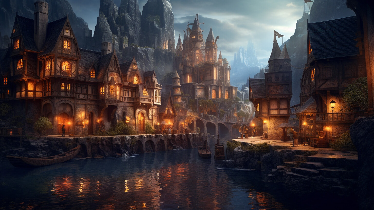 Concept Art - +300 Stylized Magical Medieval Environment (4k) | Vol_120
