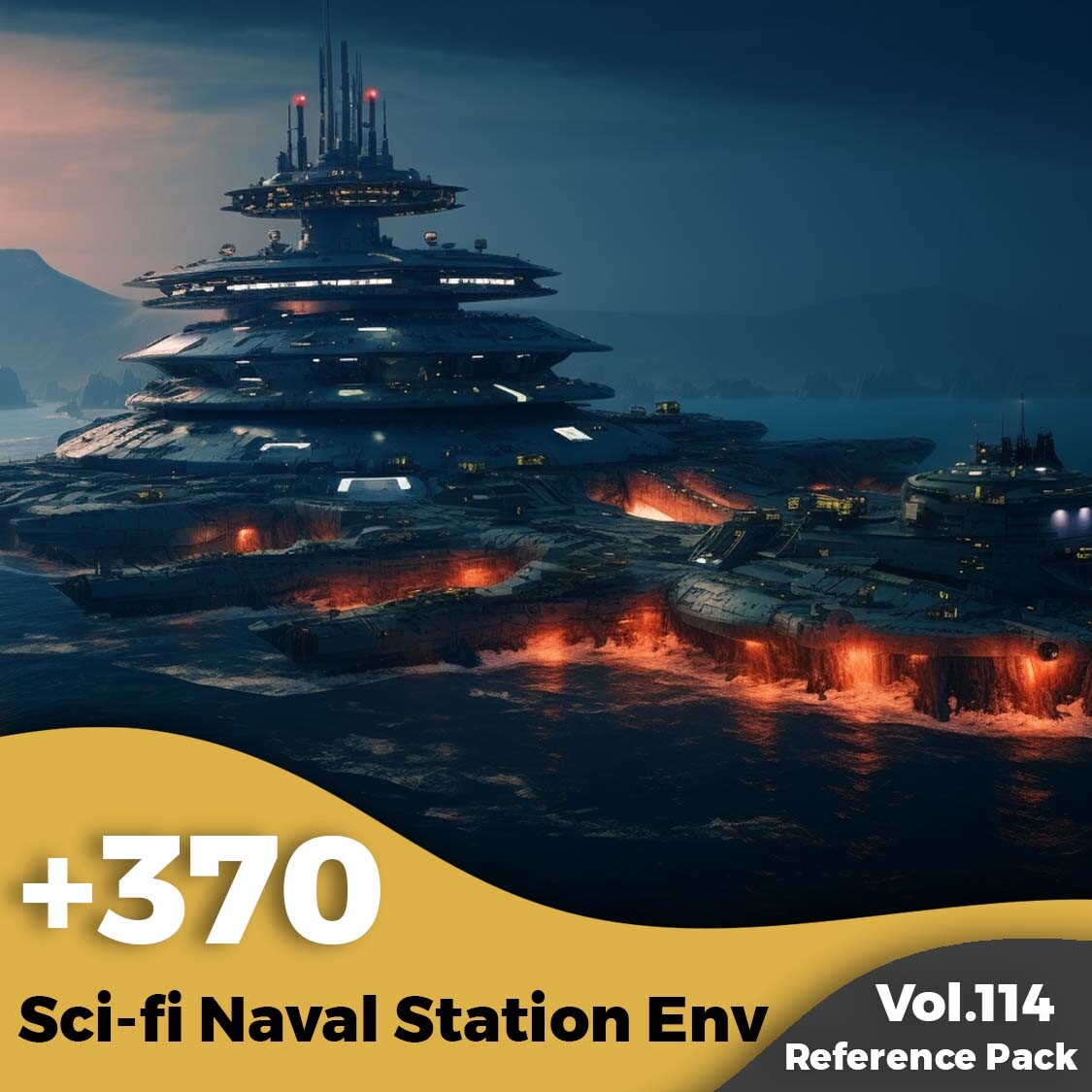 ArtStation - +370 Sci-fi Naval Station (4k) | Vol_114