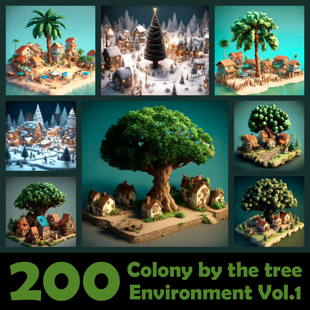 ArtStation - Colony by the tree - Environment vol.1 ┆ Reference collection