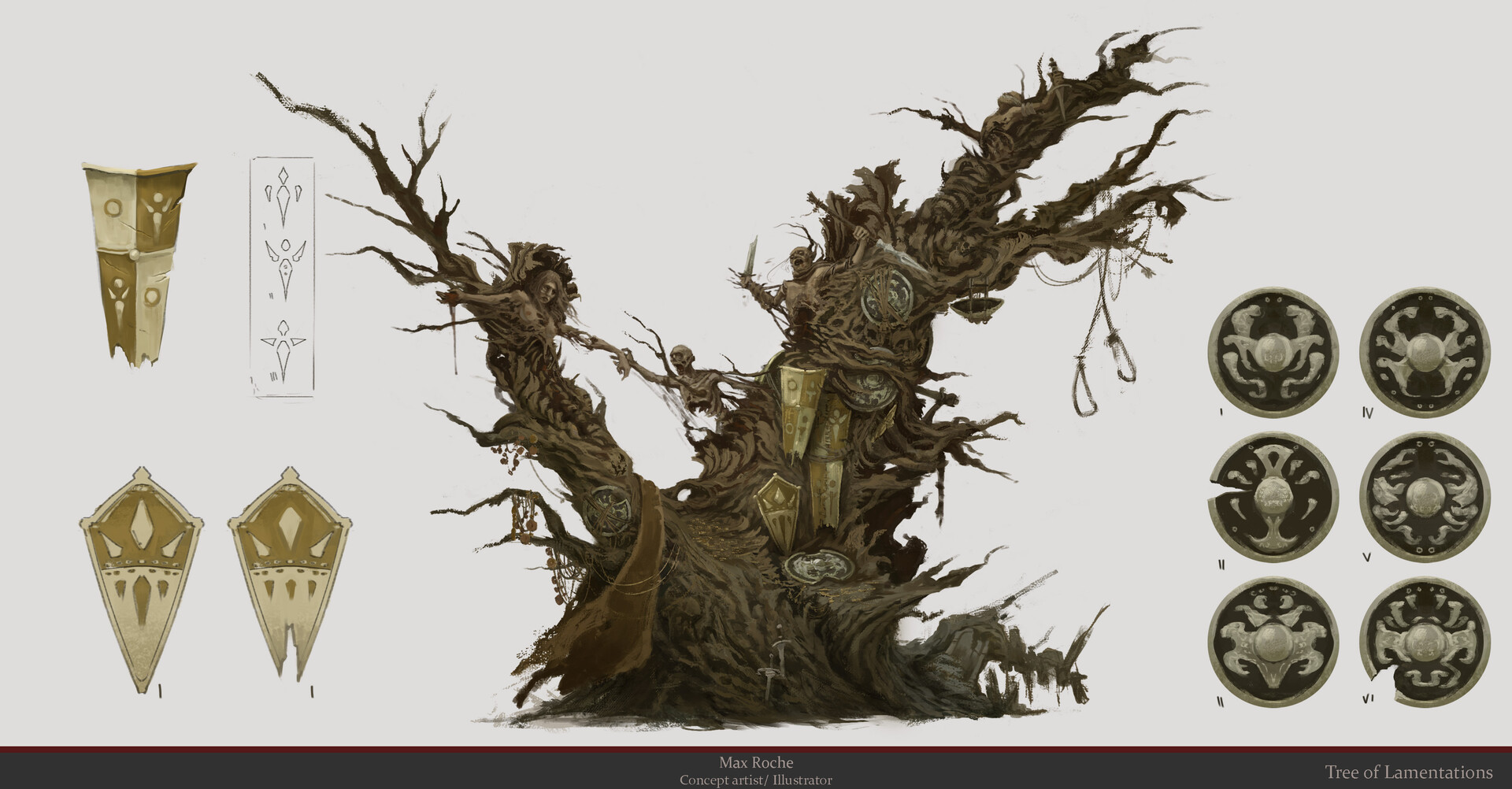 ArtStation - Tree of Lamentations (Scourge of the thorns Creature #1)