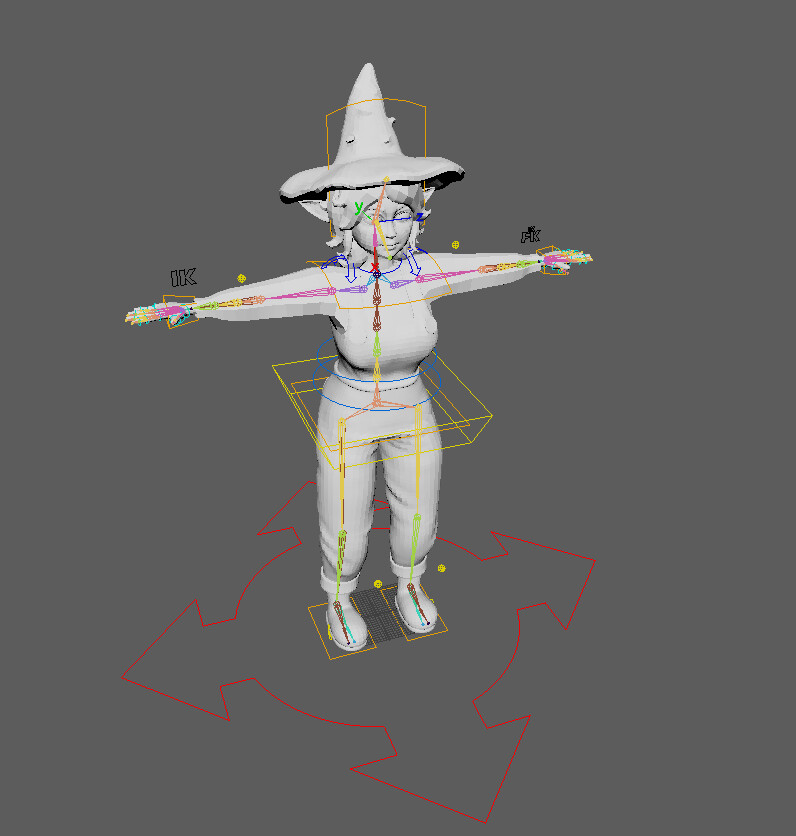 ArtStation - body rig for a character