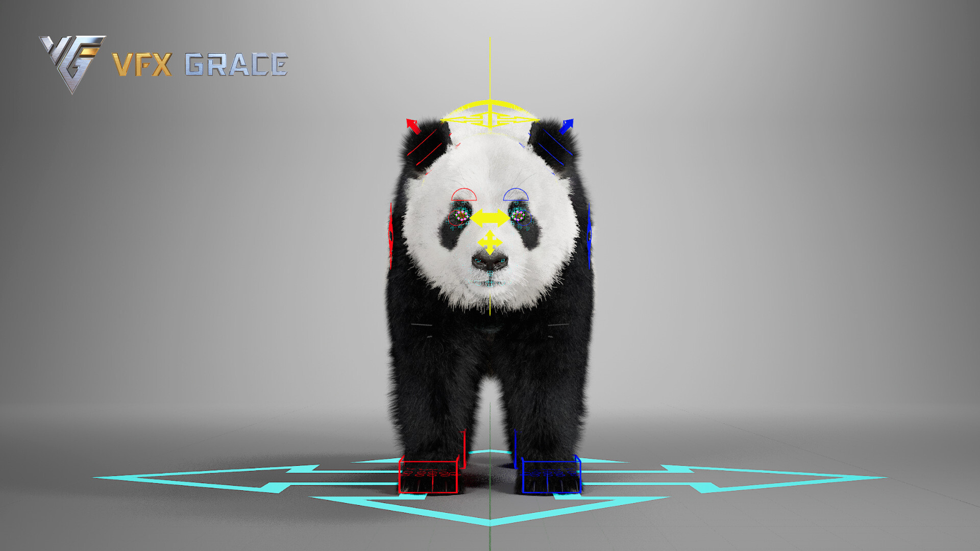 VFX models - Panda - UE Character Asset
