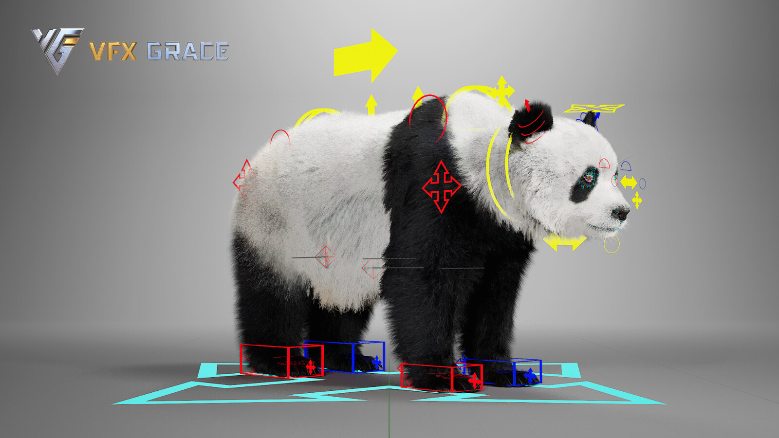 VFX models - Panda - UE Character Asset