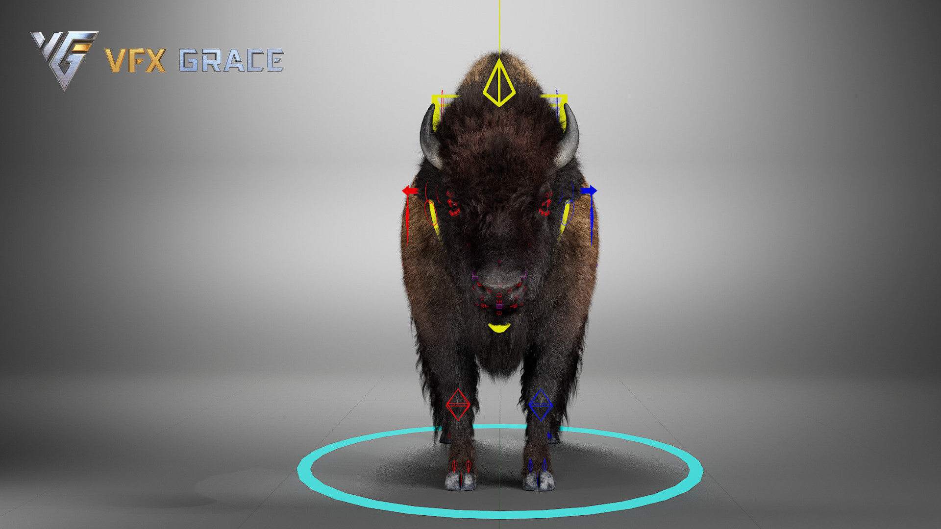 VFX models - Bison Male - UE Character Asset