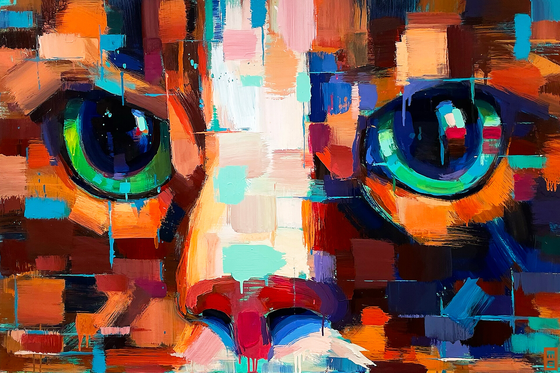 Matt Betteker - Tomcat - Acrylic on board, 80x120cm