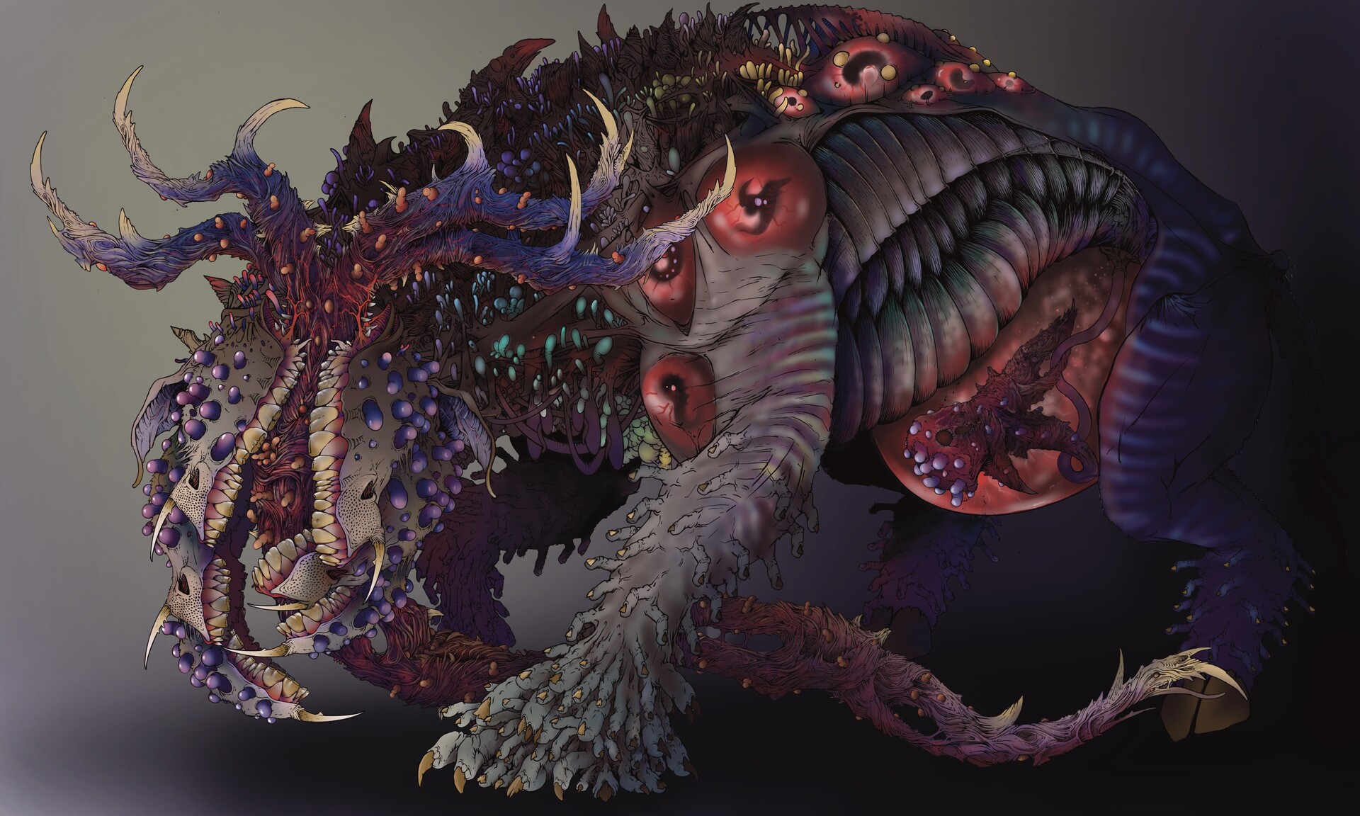 ArtStation - Eldritch Infected Beast