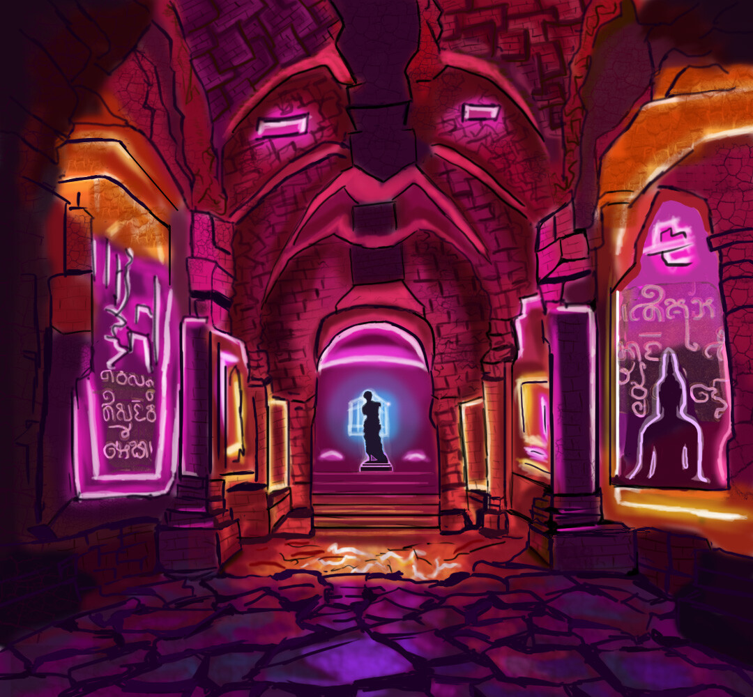 ArtStation - Neon Catacombs