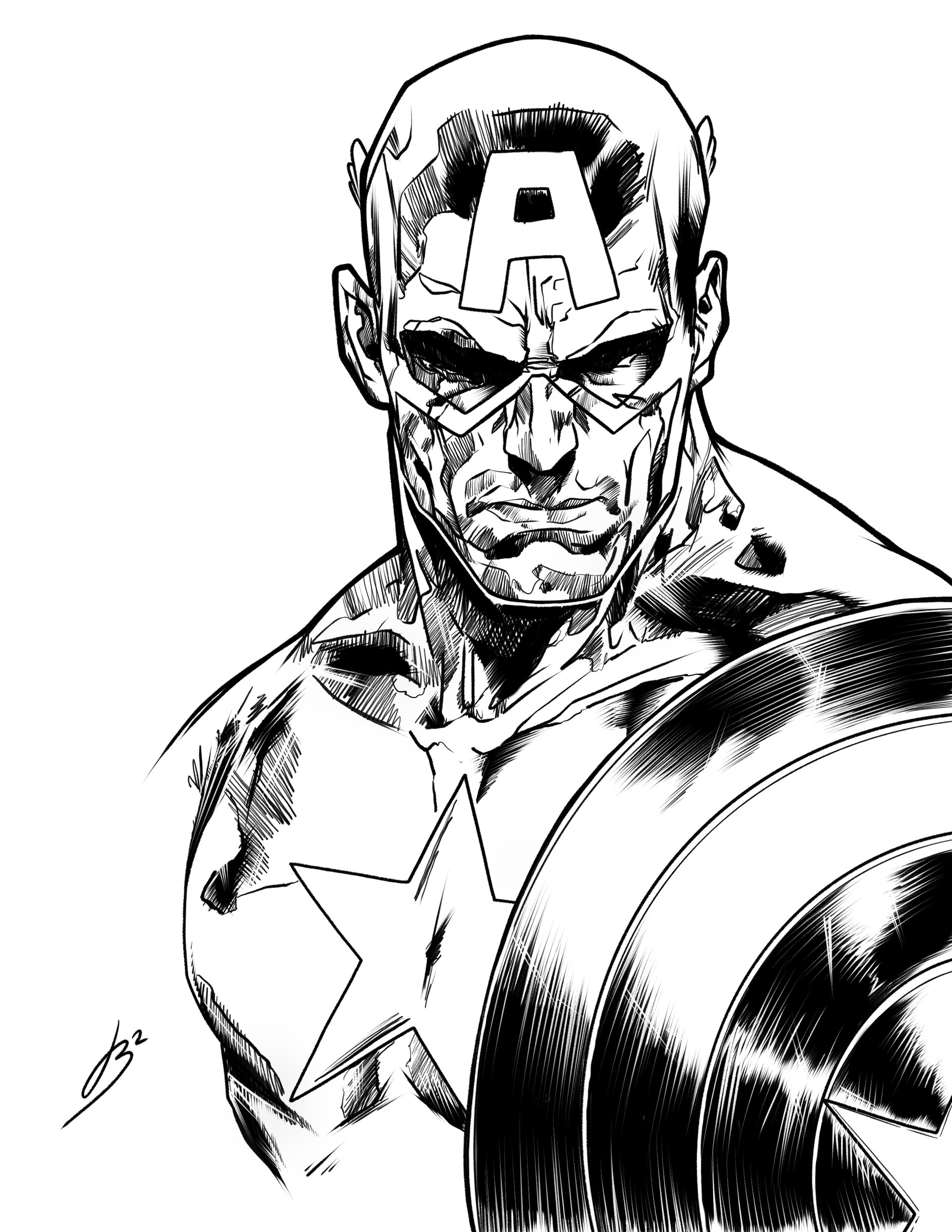 ArtStation - Captain America Study