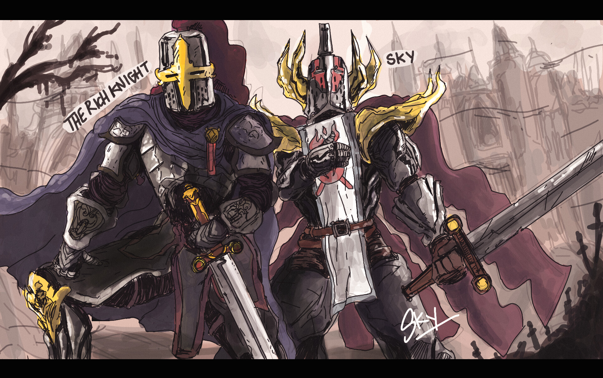 ArtStation - Knights in Arms