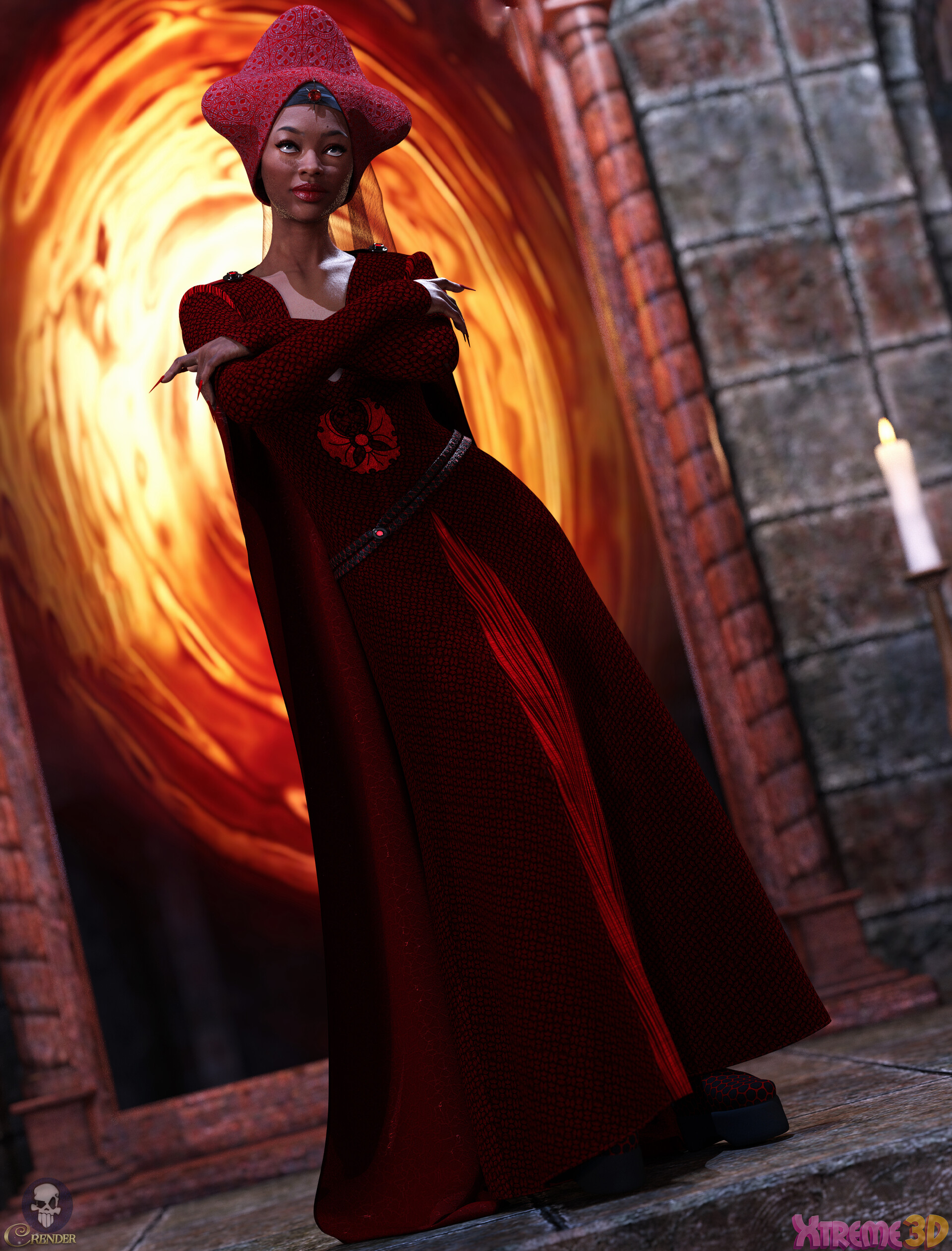 Xtreme3D Studio - DForce Stellar Elegance Outfit for G9 by Amaranth