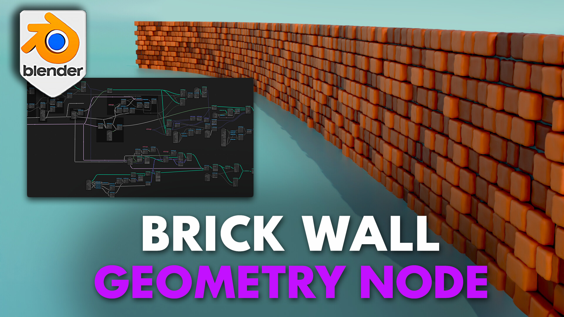 3D Tudor - Blender 4 Geometry Node Brick Wall Generator