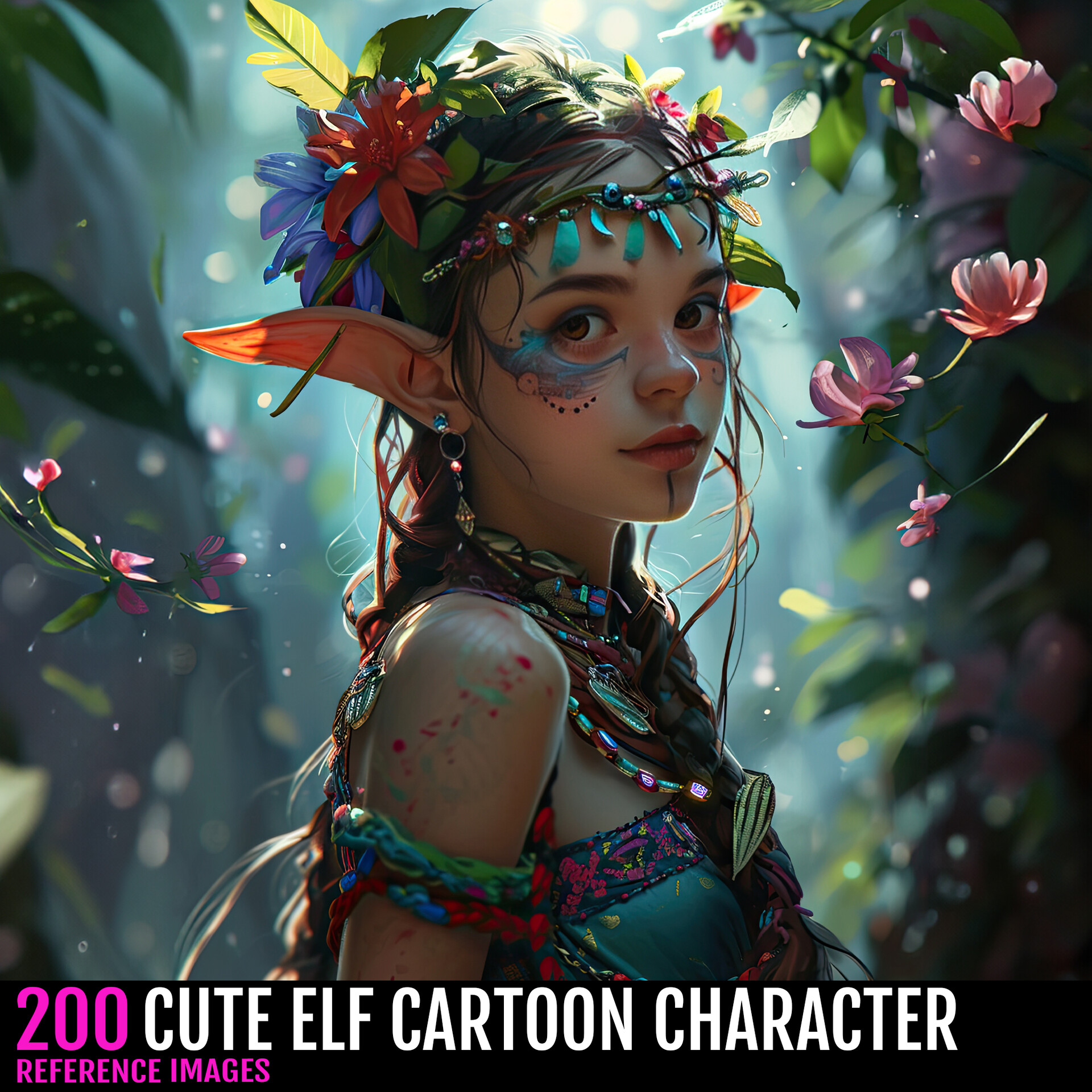 ArtStation - 200 CUTE ELF CARTOON CHARACTER / 4K