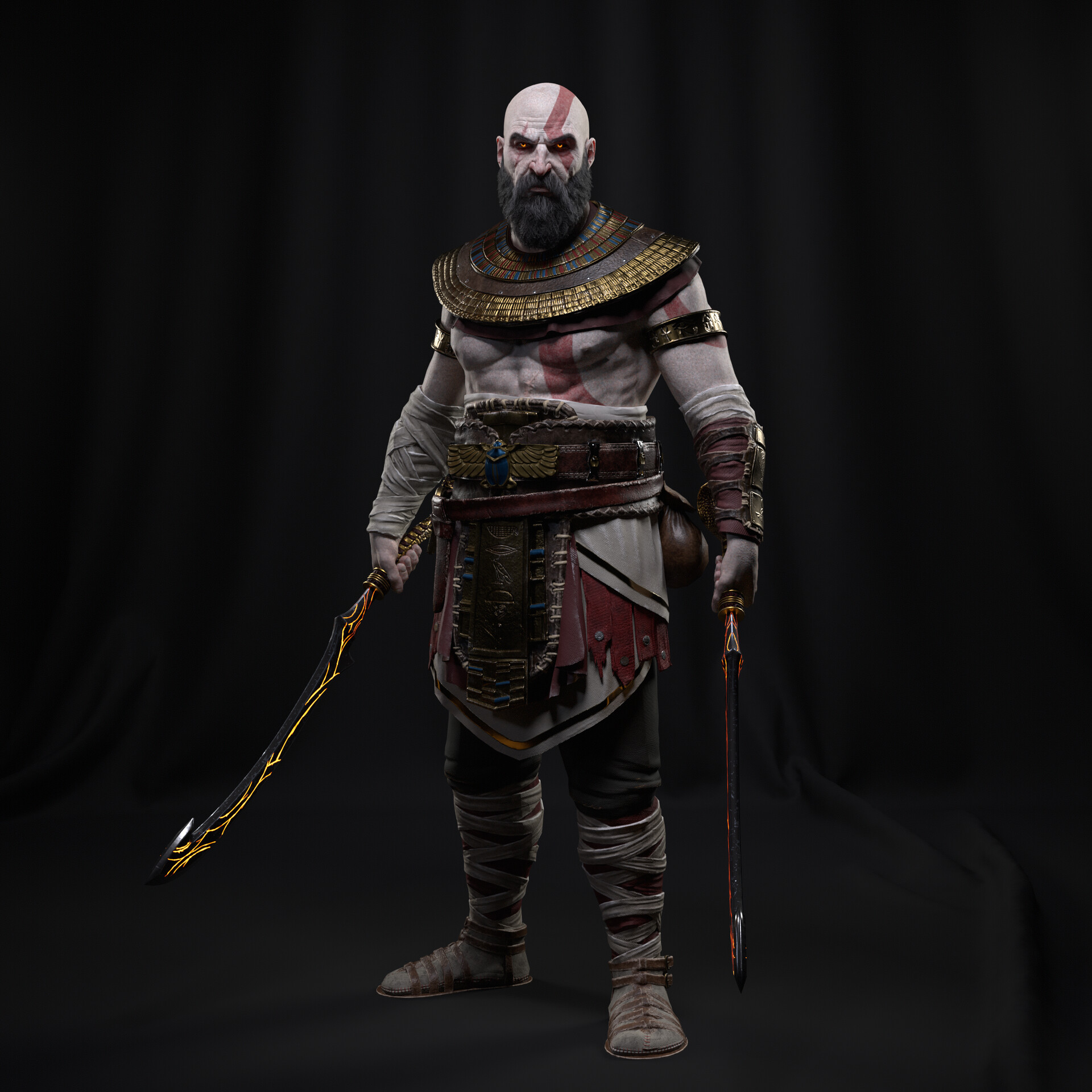 ArtStation - Kratos God of war Egypt