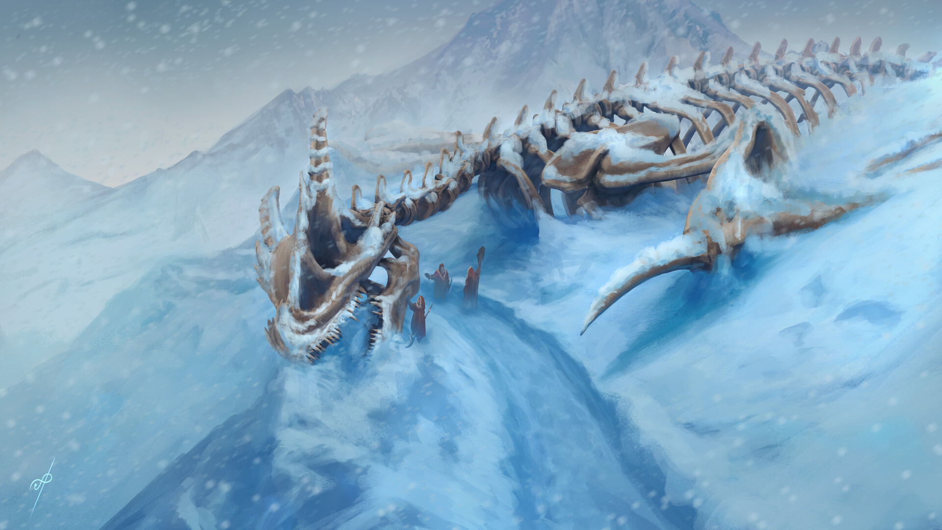 ArtStation - Dead Dragon's Spine | Illustration | byMaker