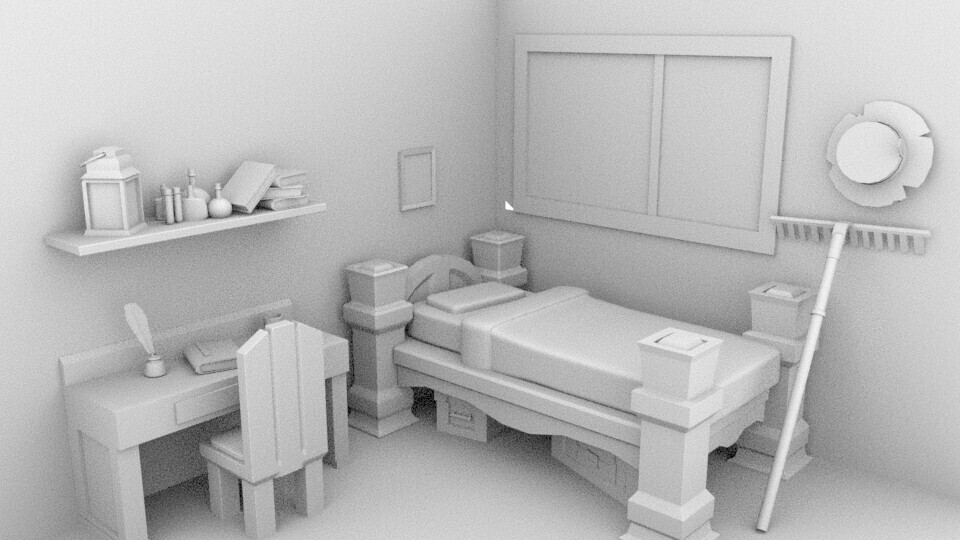 ArtStation - Fantasy Room - old model