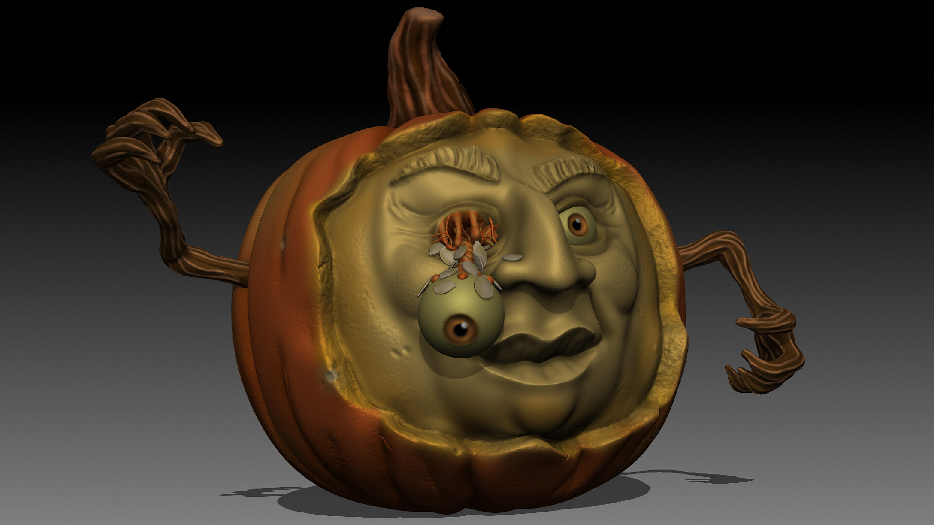 ArtStation - Carved Pumpkin