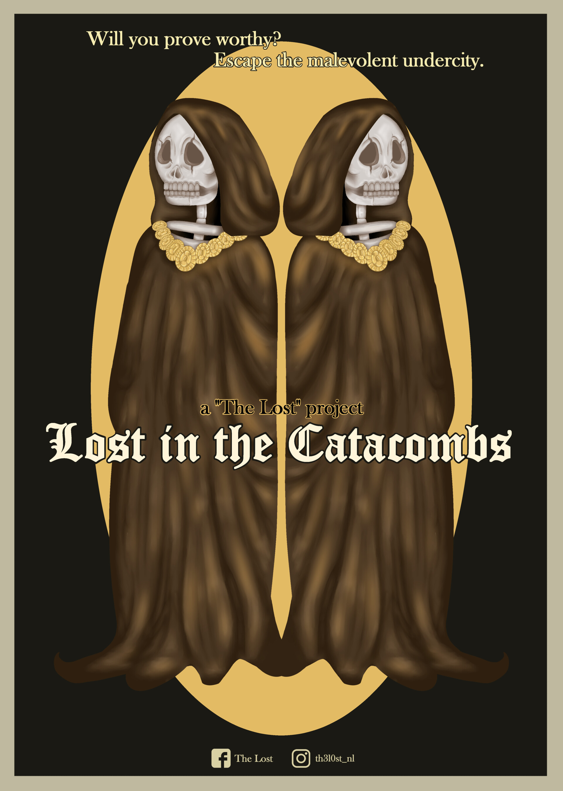 ArtStation - Poster and Branding - 'Lost in the Catacombs VR Game'