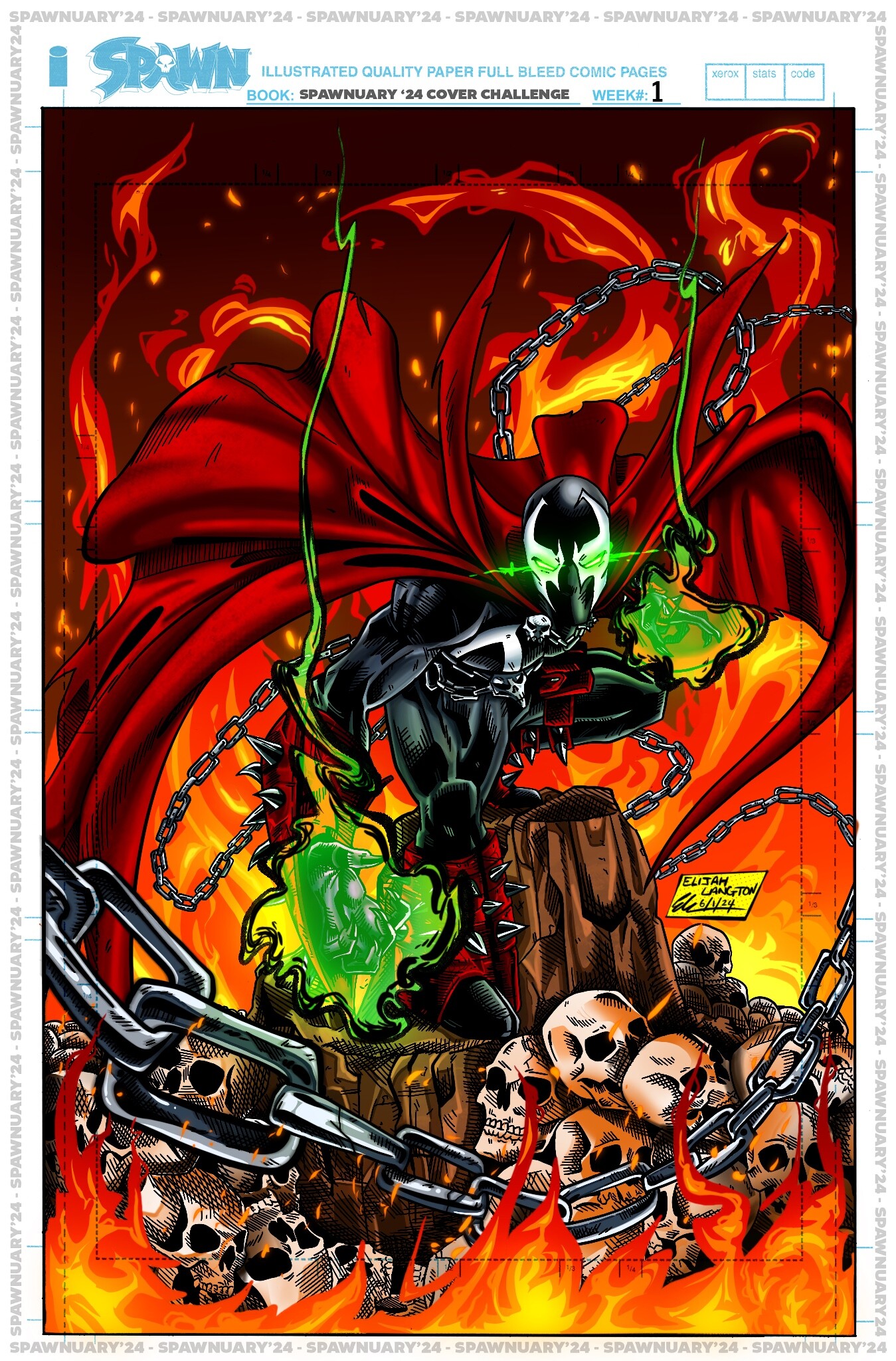 Spawn Comic Book Art
