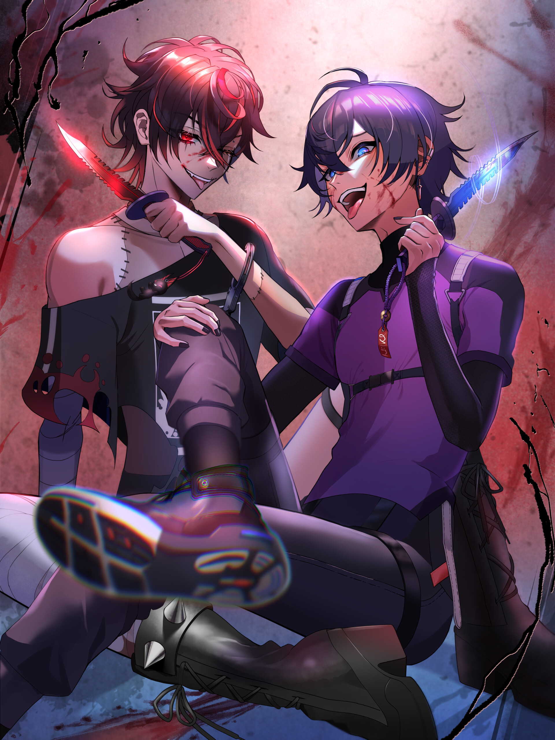 ArtStation - Knife Bros |Vtuber Kuro kurenai & Shoto(Shxtou)