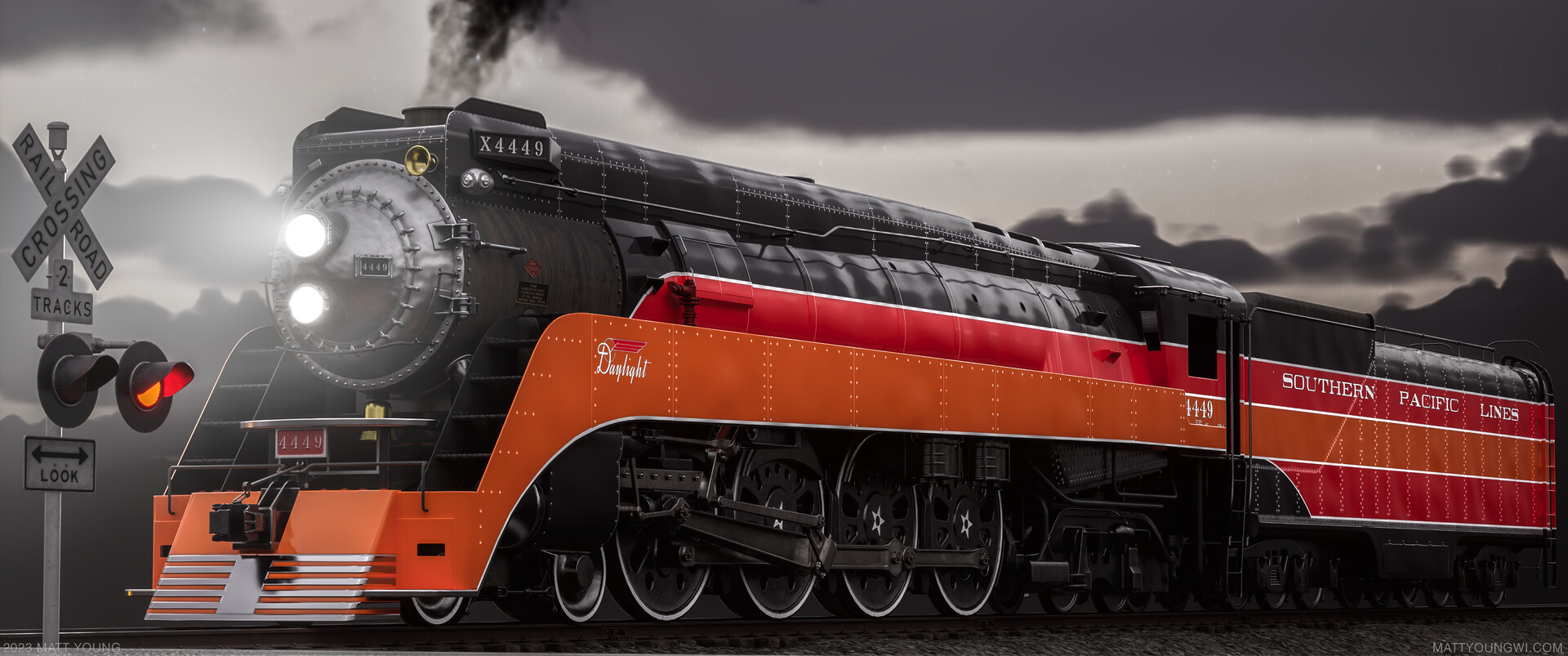 Matt Young 3D Environment Artist - Locomotive: Southern Pacific GS-4 ...