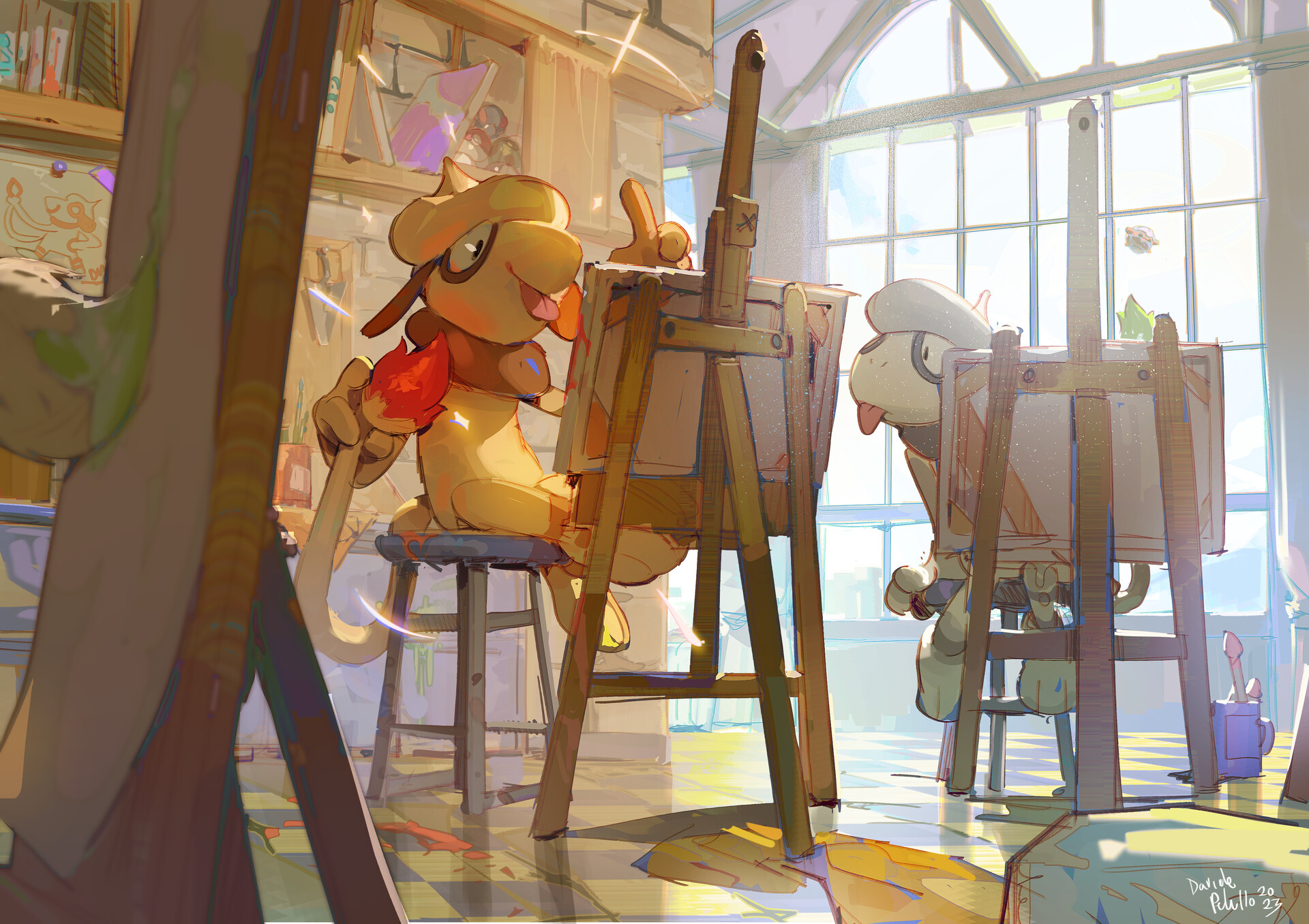 ArtStation - Smeargle Atelier - fan card illustration