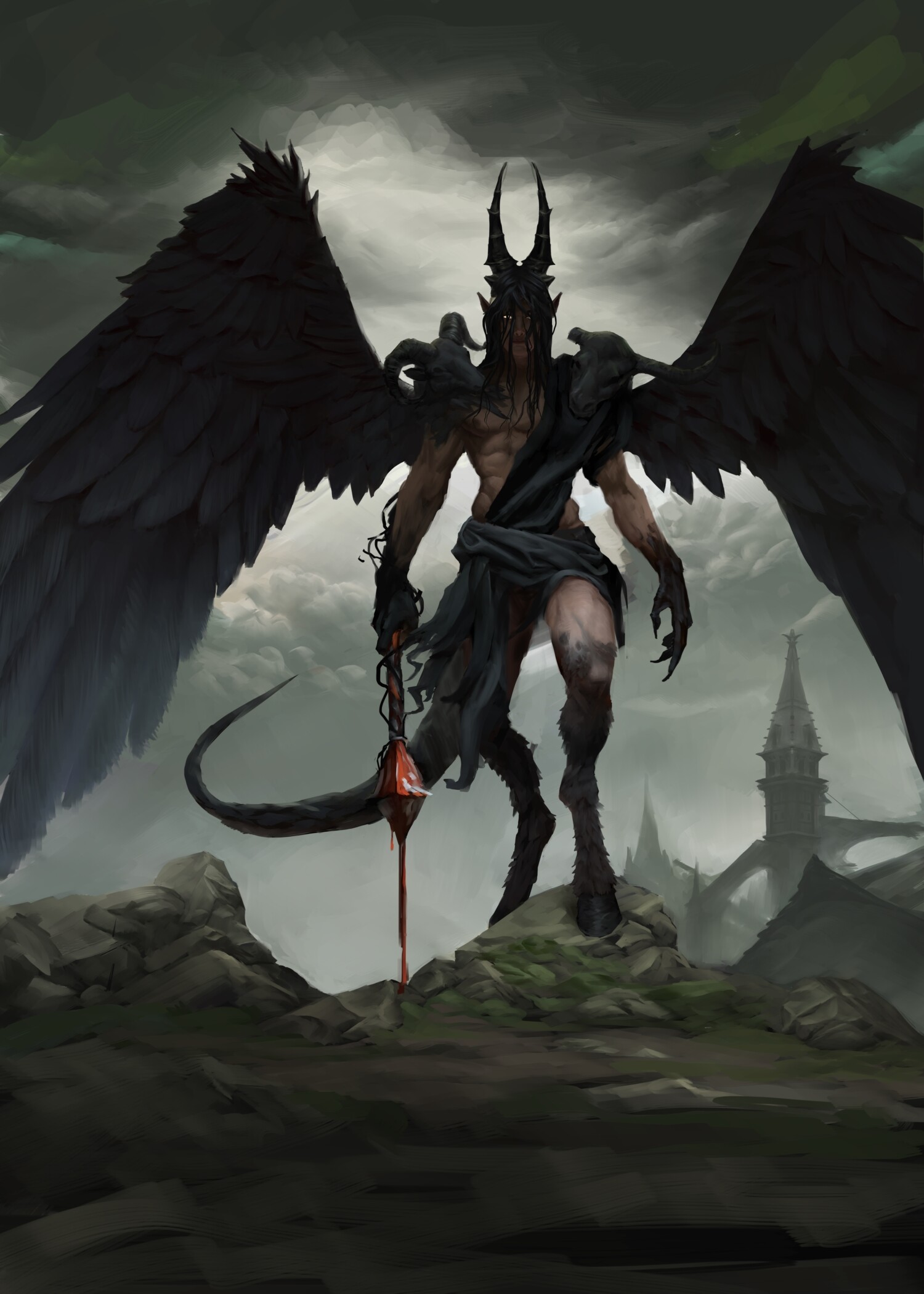 ArtStation - Asmodeus Card Art