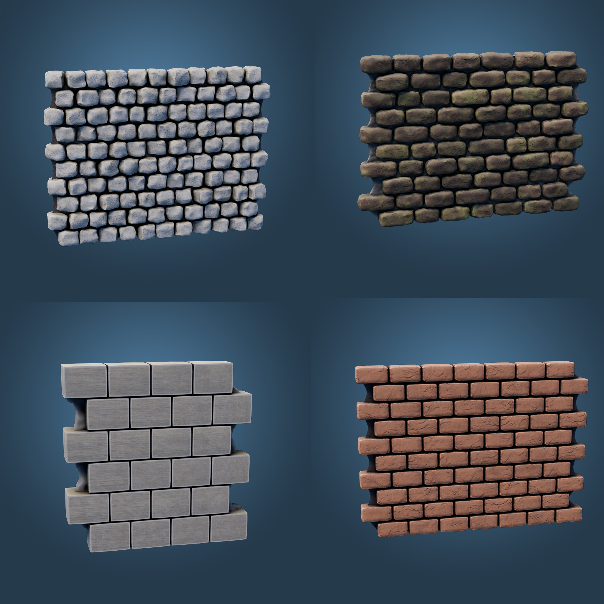 3D Tudor - Blender 4 Geometry Node Brick Wall Generator