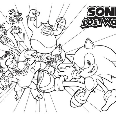 sonic team coloring pages
