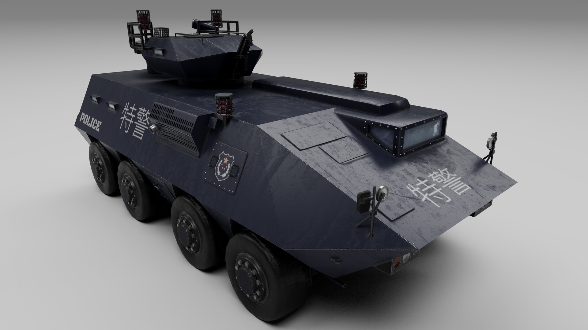 ArtStation - Chinese SPU Riot Tooled APC