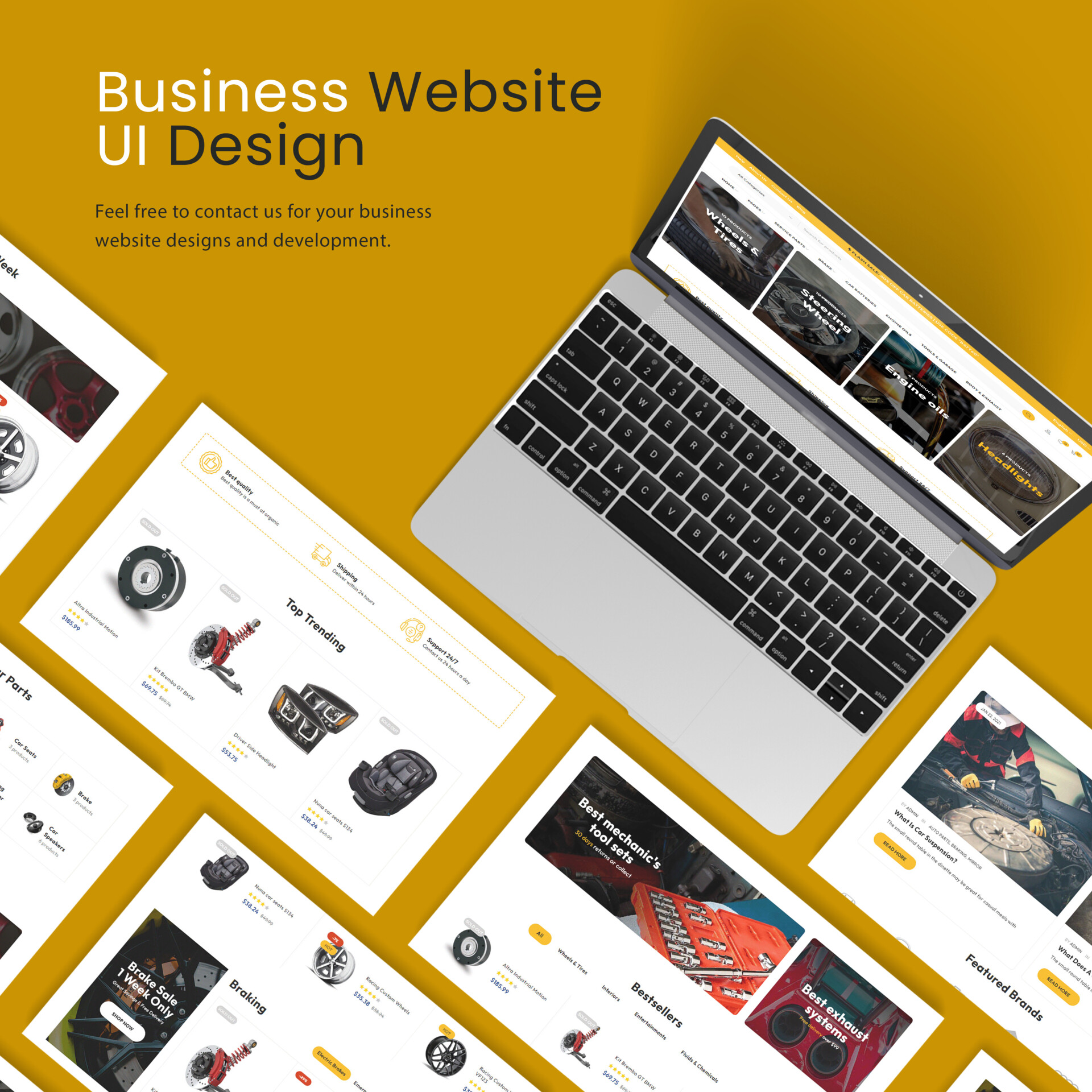 ArtStation - Website UI Design for Store
