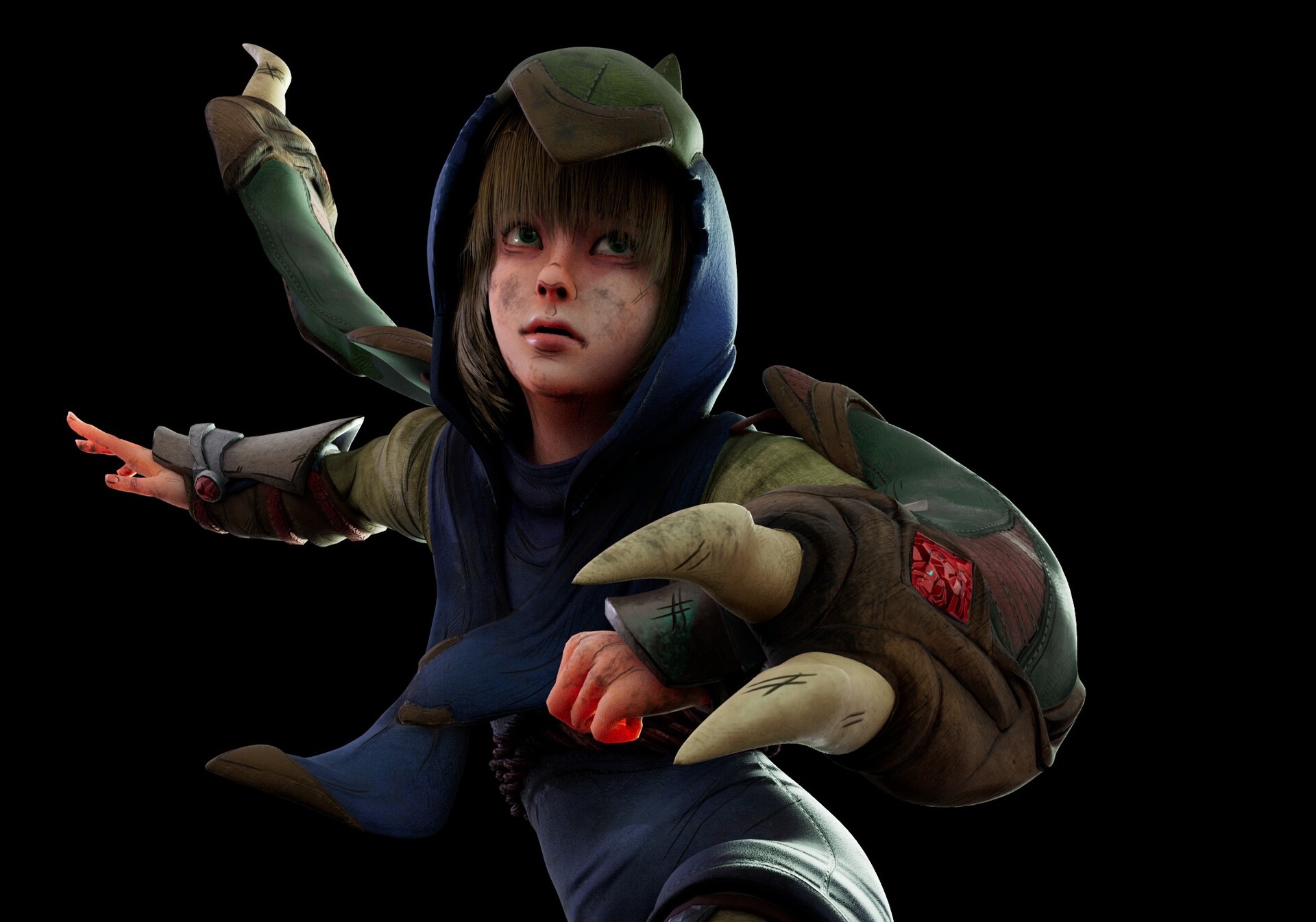 ArtStation - Modélisation 3d personnage féminin pour jeu vidéo ( création)