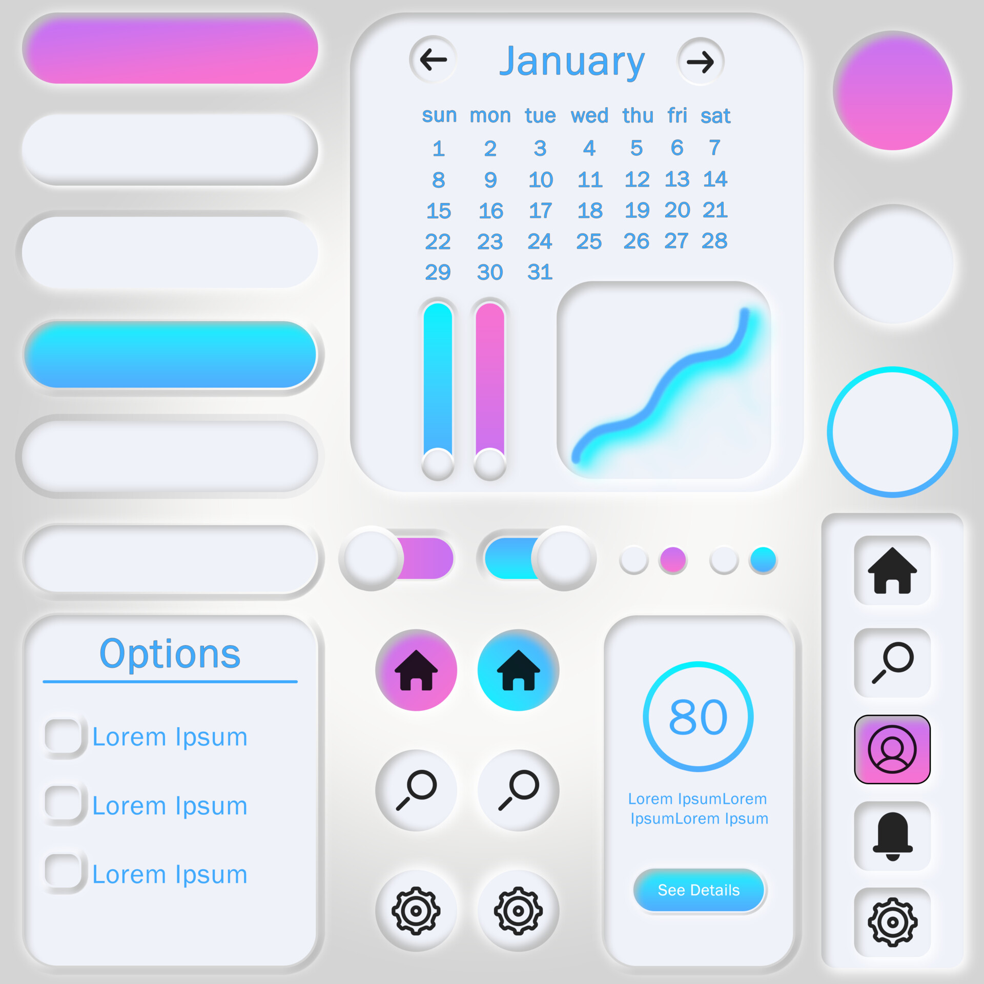 ArtStation - Neumorphic Buttons