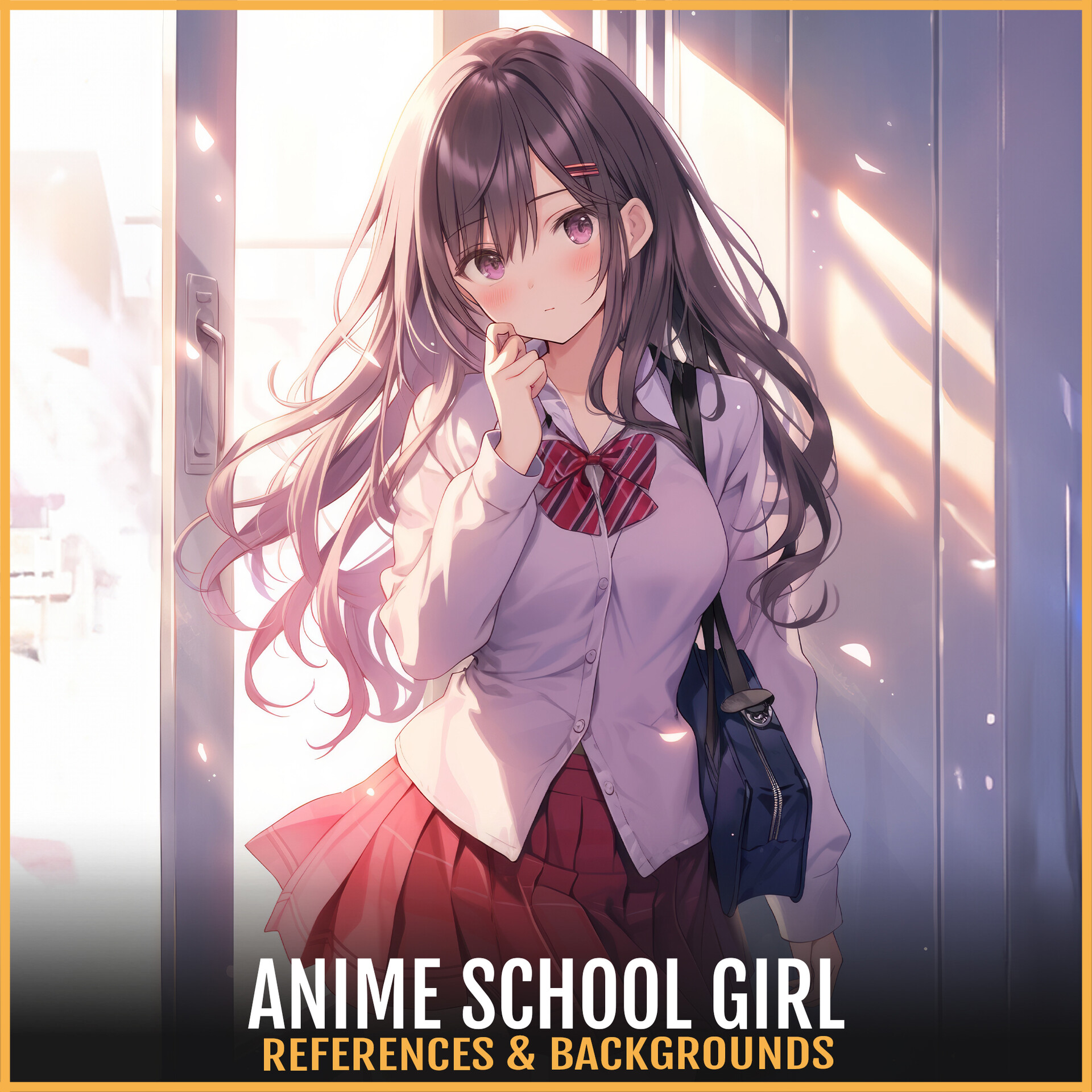 ArtStation - 202 Anime School Girl
