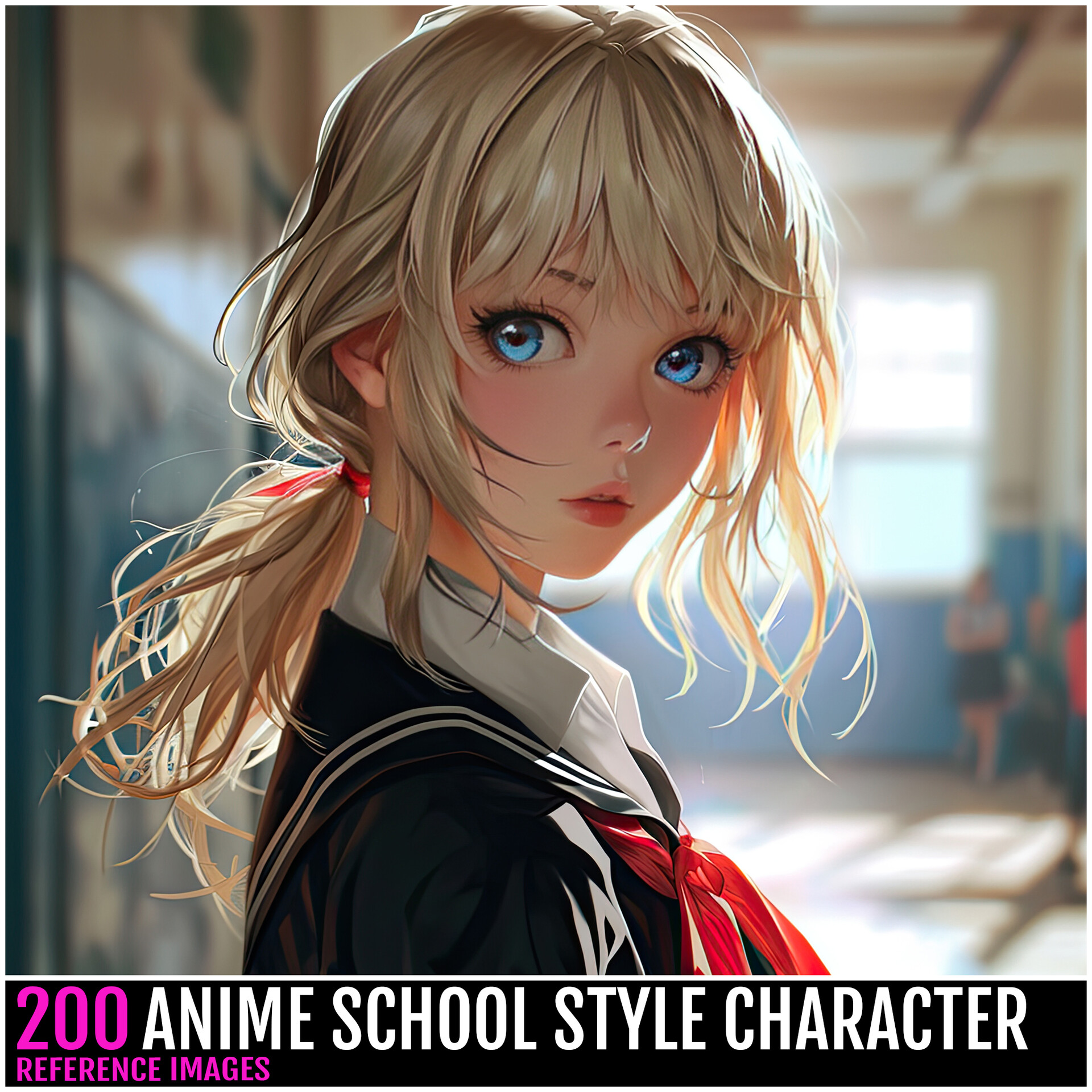 ArtStation - 200 ANIME GIRL SCHOOL STYLE / 4K