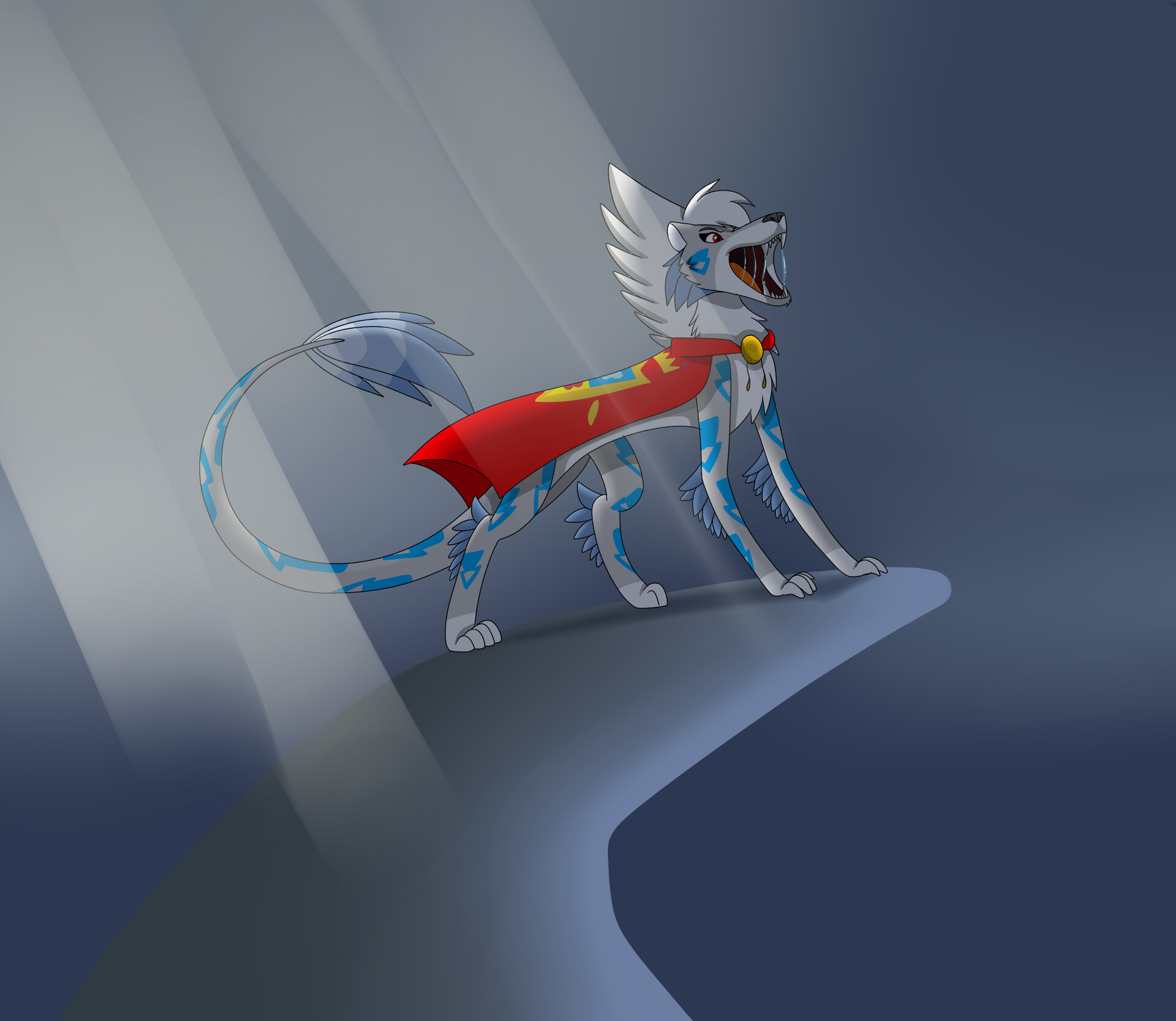 ArtStation - Hilda the Teenquin Roar in the Dark Cloud of the sunlight