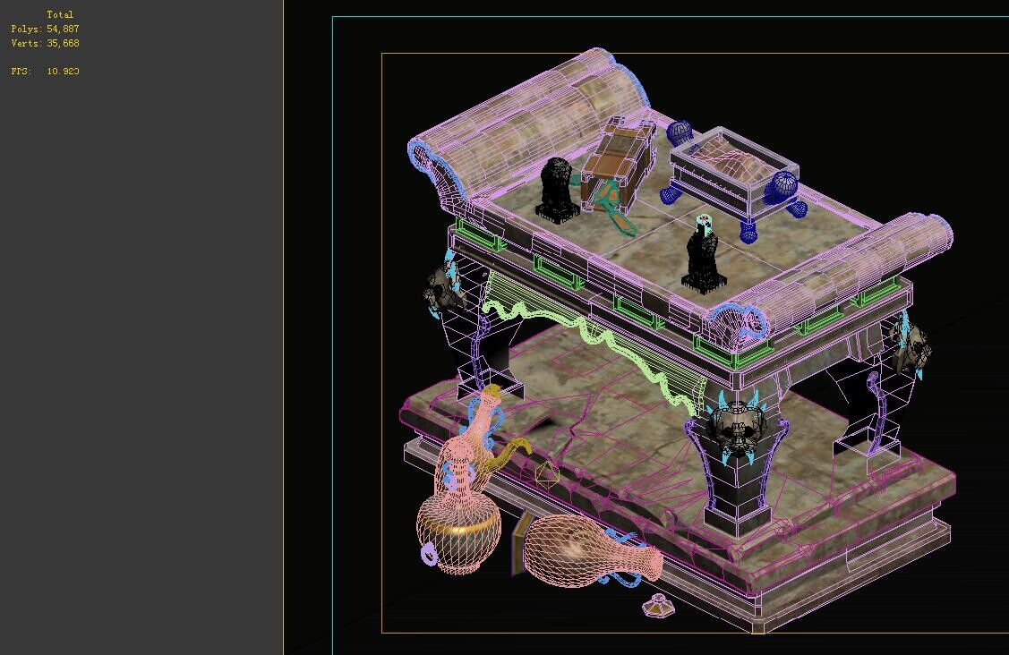 ArtStation - Game model - stone for the table